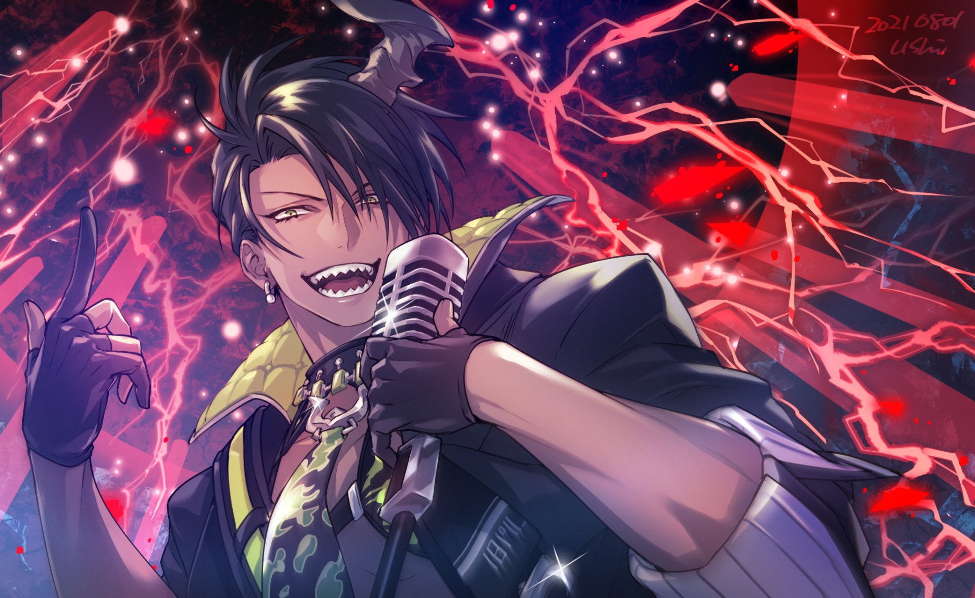 Download Holostars Aragami Ouga Anime Virtual Youtuber HD Wallpaper