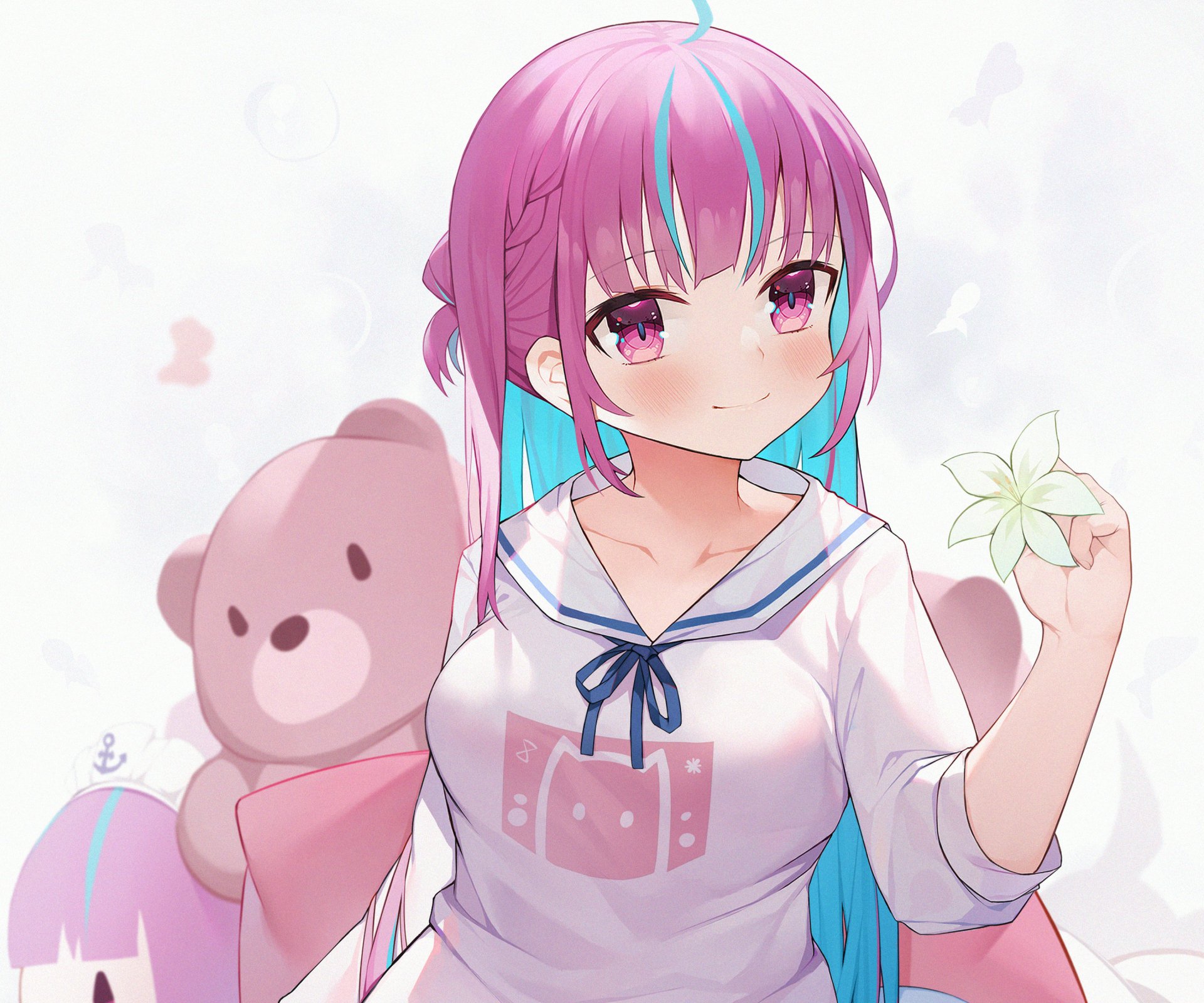 Download Hololive Minato Aqua Anime Virtual Youtuber HD Wallpaper