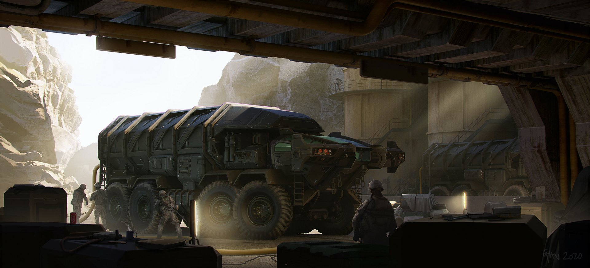 Download Sci Fi Vehicle HD Wallpaper by Gavin Manners