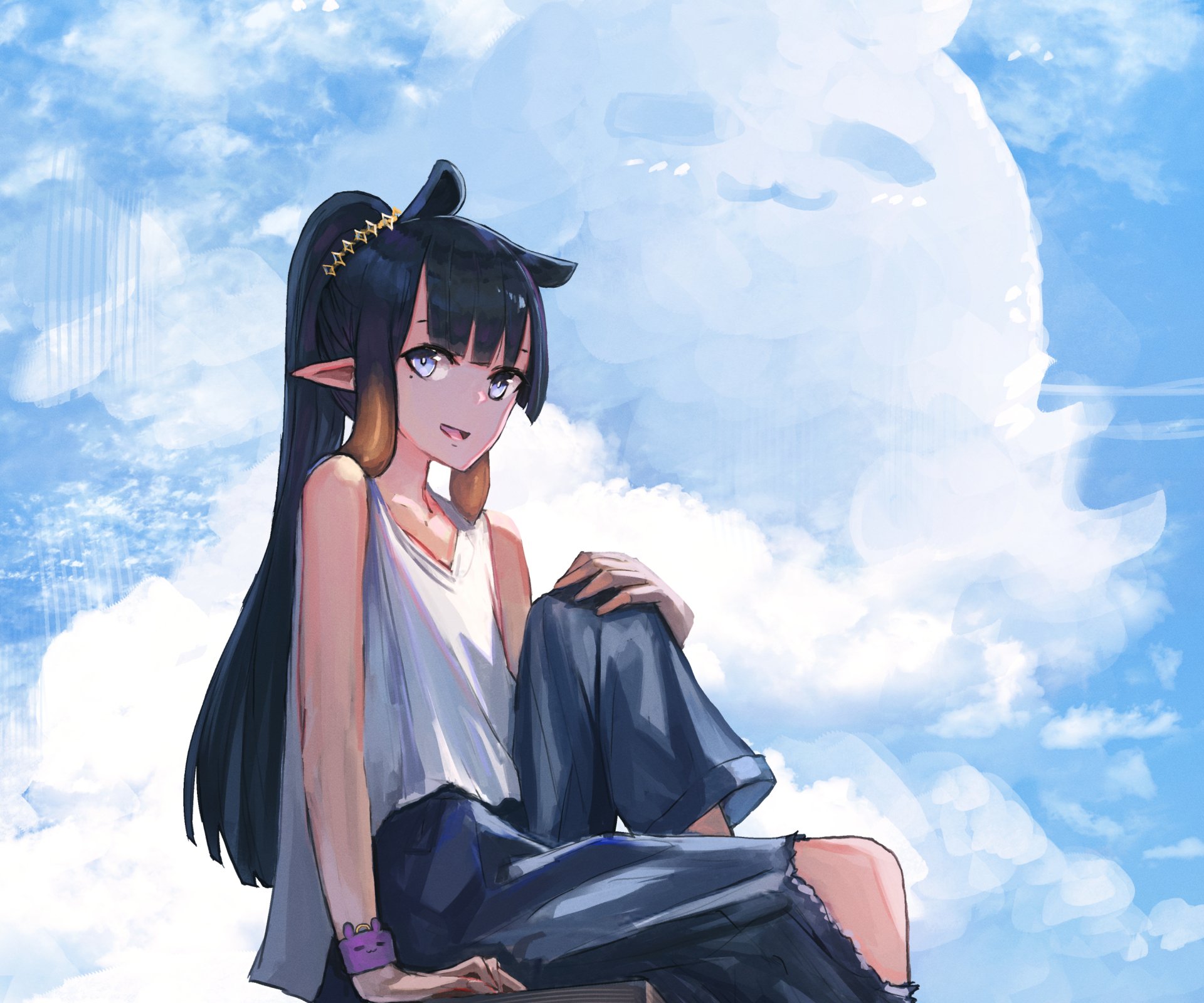 Download Ninomae Ina'nis Hololive Anime Virtual Youtuber HD Wallpaper