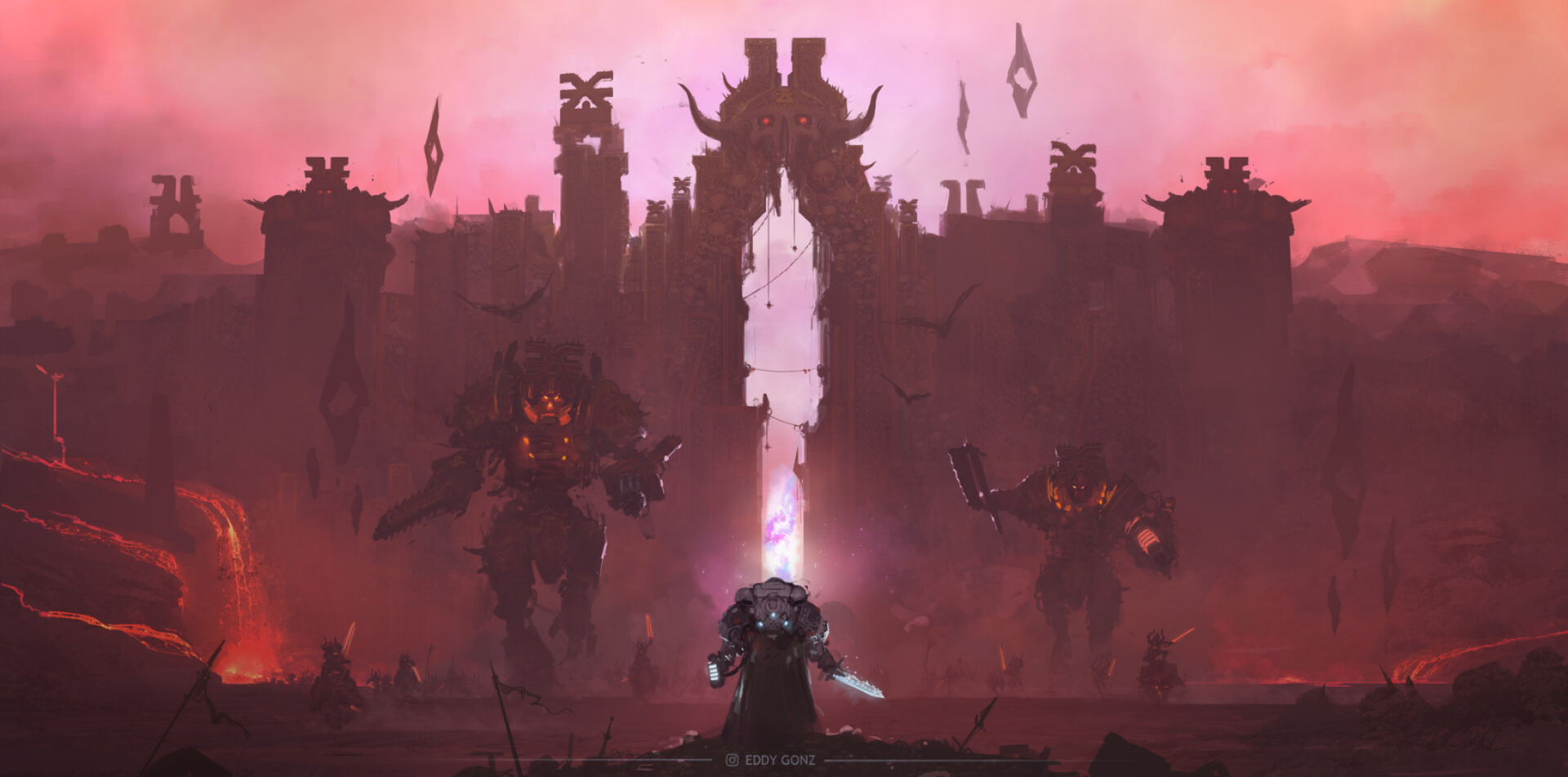 Warhammer 40K HD: Epic Video Game Battlefield Wallpaper | 2178x1080 ...