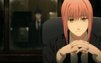 Makima Command – Stunning 8K Chainsaw Man Anime Wallpaper