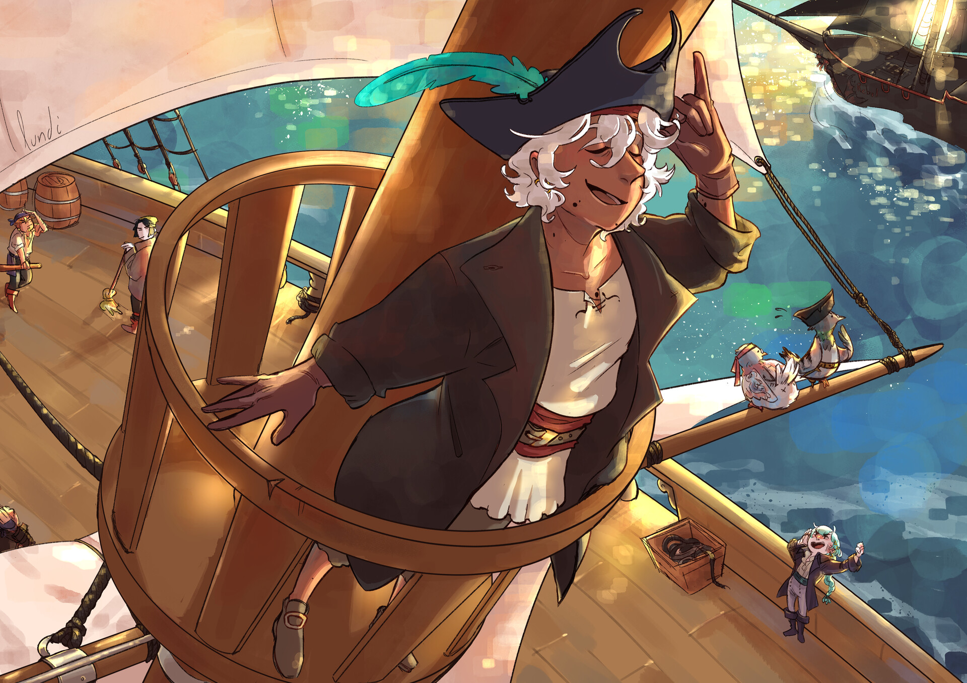 Download Fantasy Pirate HD Wallpaper by Lundi