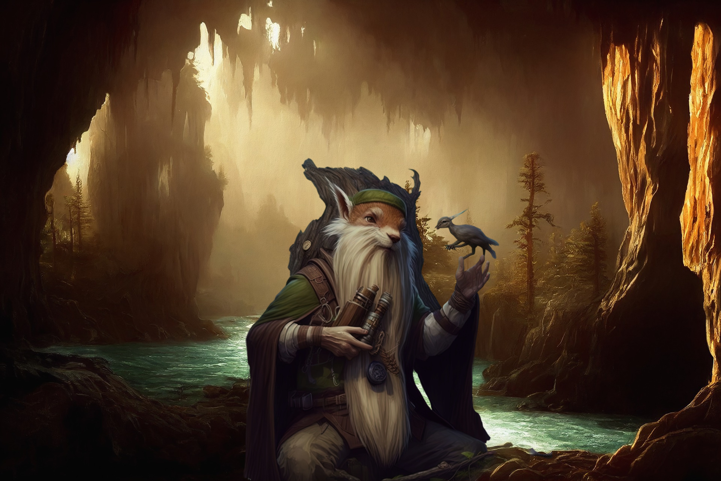 Download AI Art Fantasy Animal Fantasy Animal HD Wallpaper