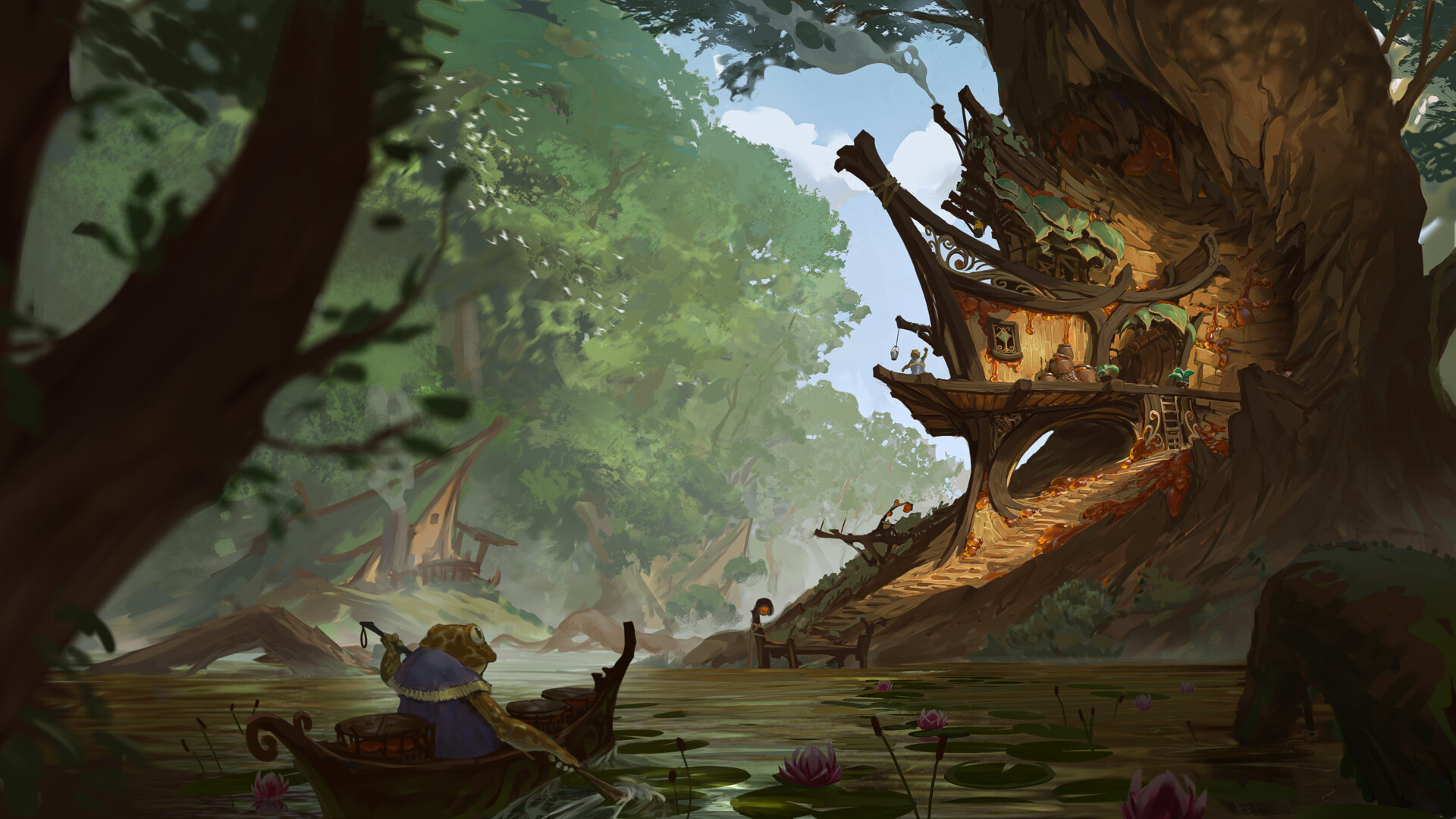 Download Fantasy House HD Wallpaper by Anis Tannous