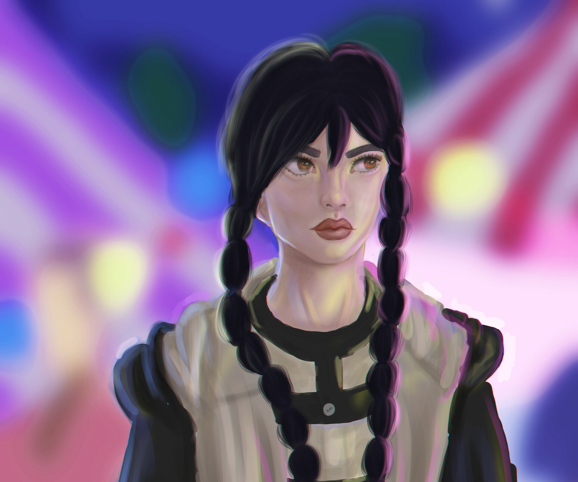 Download Wednesday Addams TV Show Wednesday HD Wallpaper by mirtl_artist