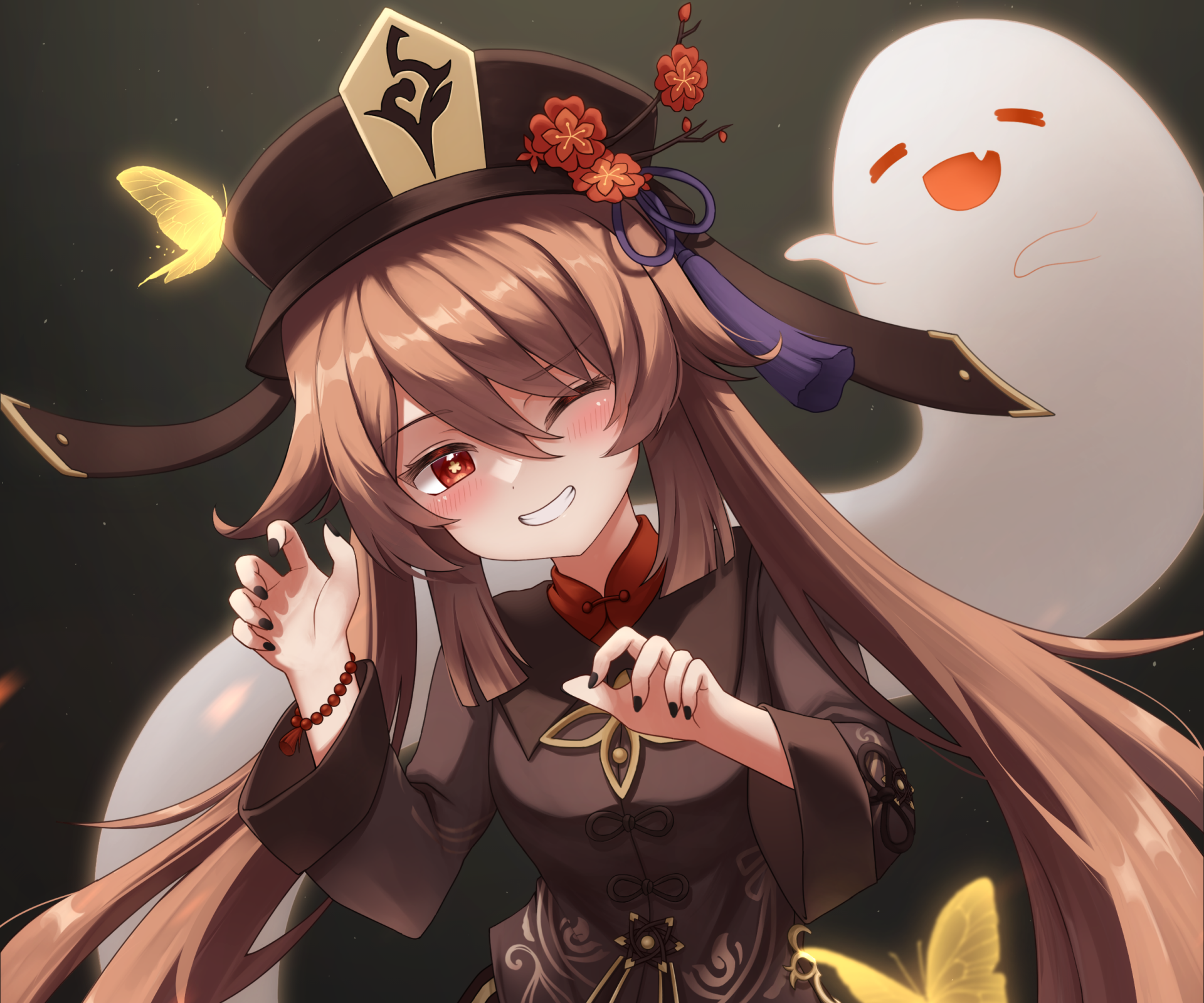 Download Hu Tao Video Game Genshin Impact HD Wallpaper