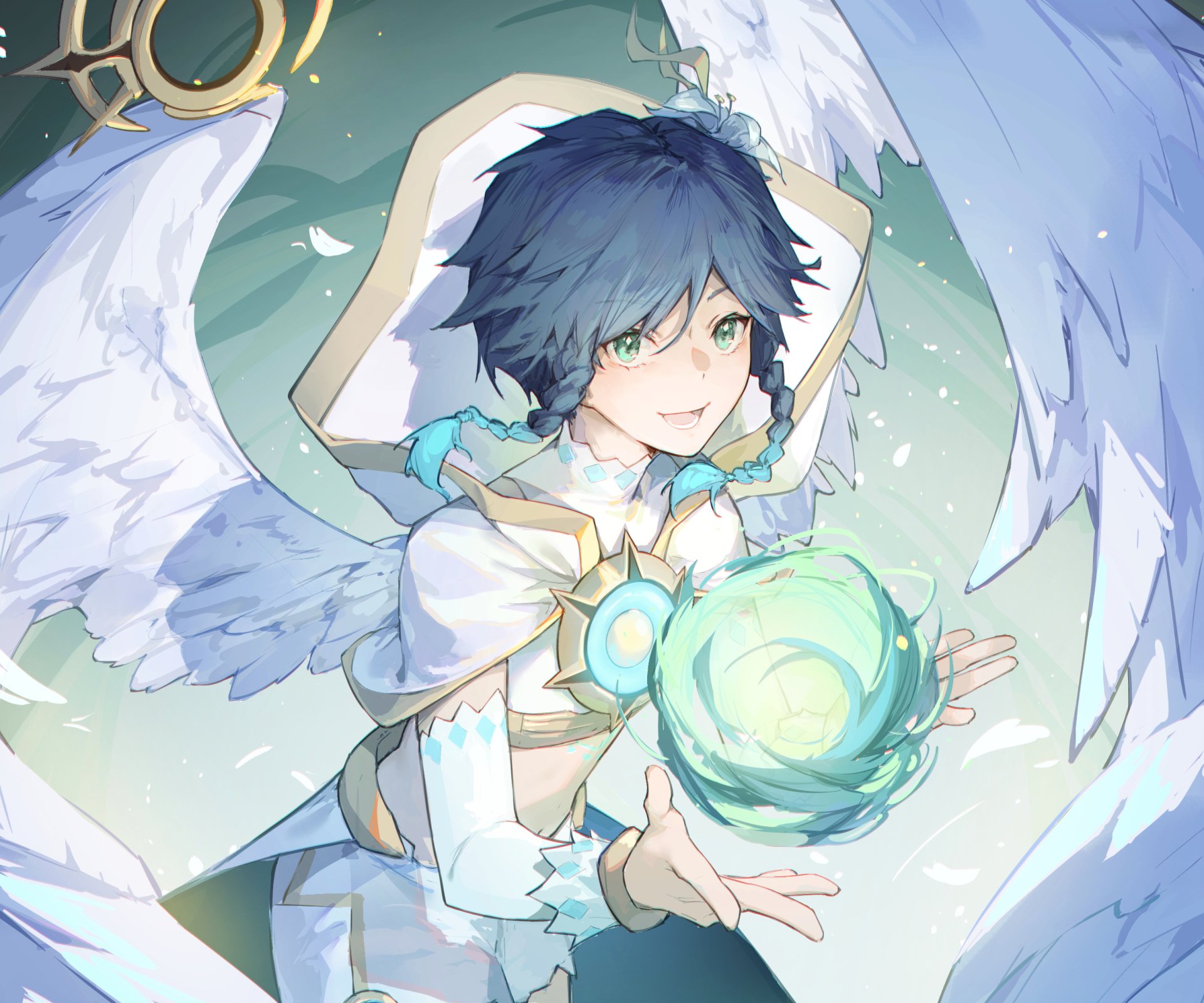 Venti HD Wallpaper – Genshin Impact's Wind Bard in Stunning Detail