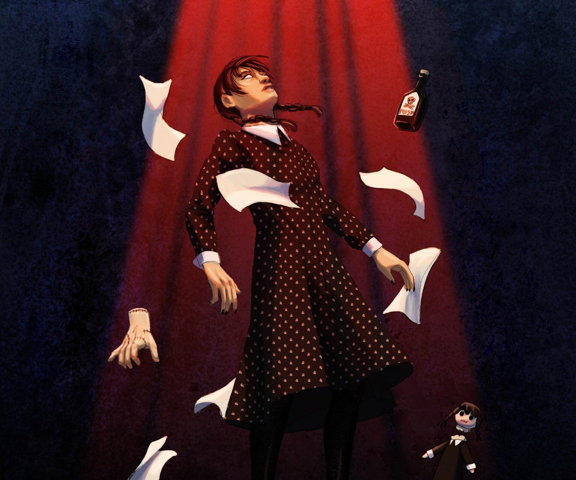 Download Wednesday Addams TV Show Wednesday HD Wallpaper by Laura ...