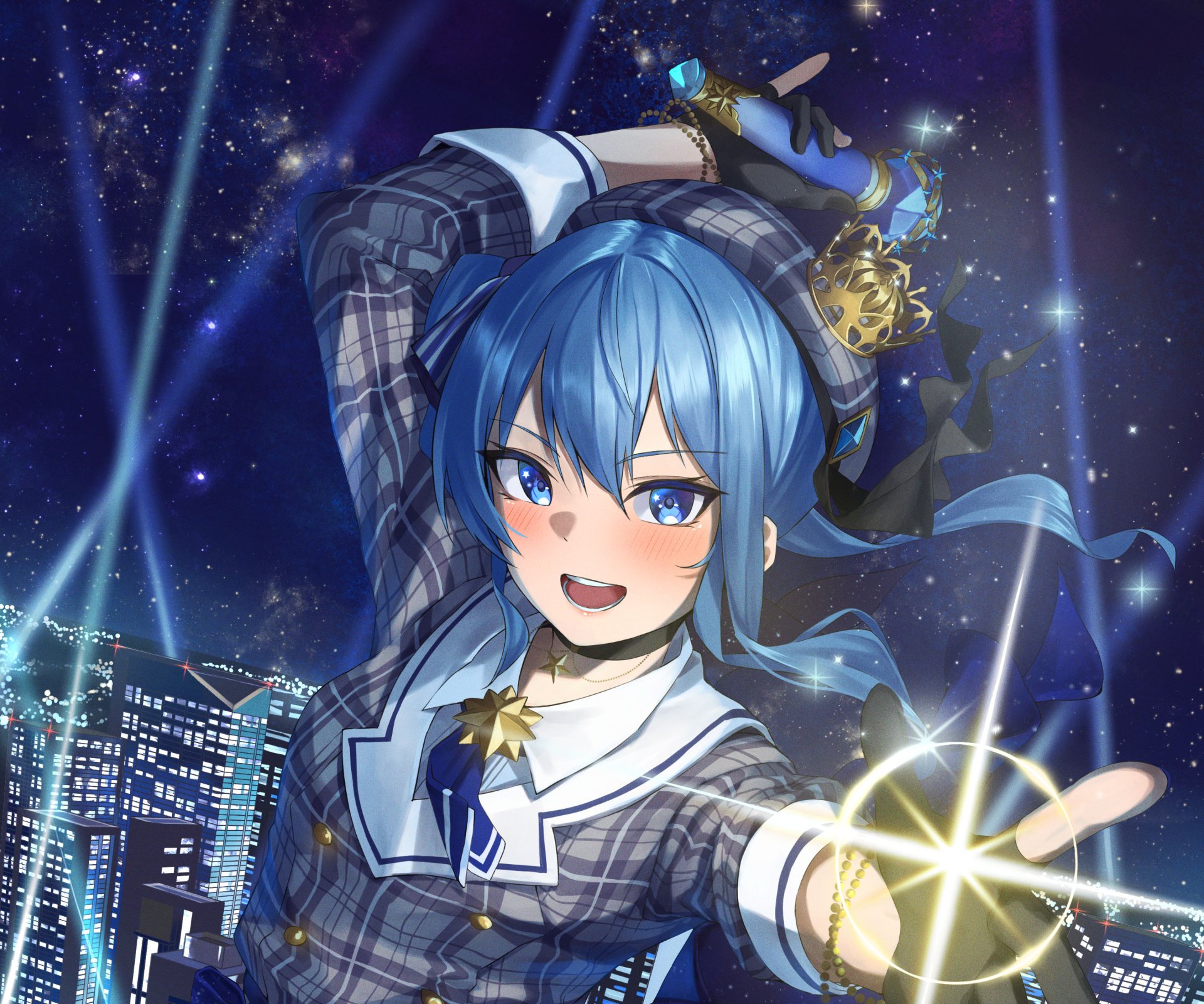 Download Hololive Hoshimachi Suisei Anime Virtual Youtuber HD Wallpaper ...