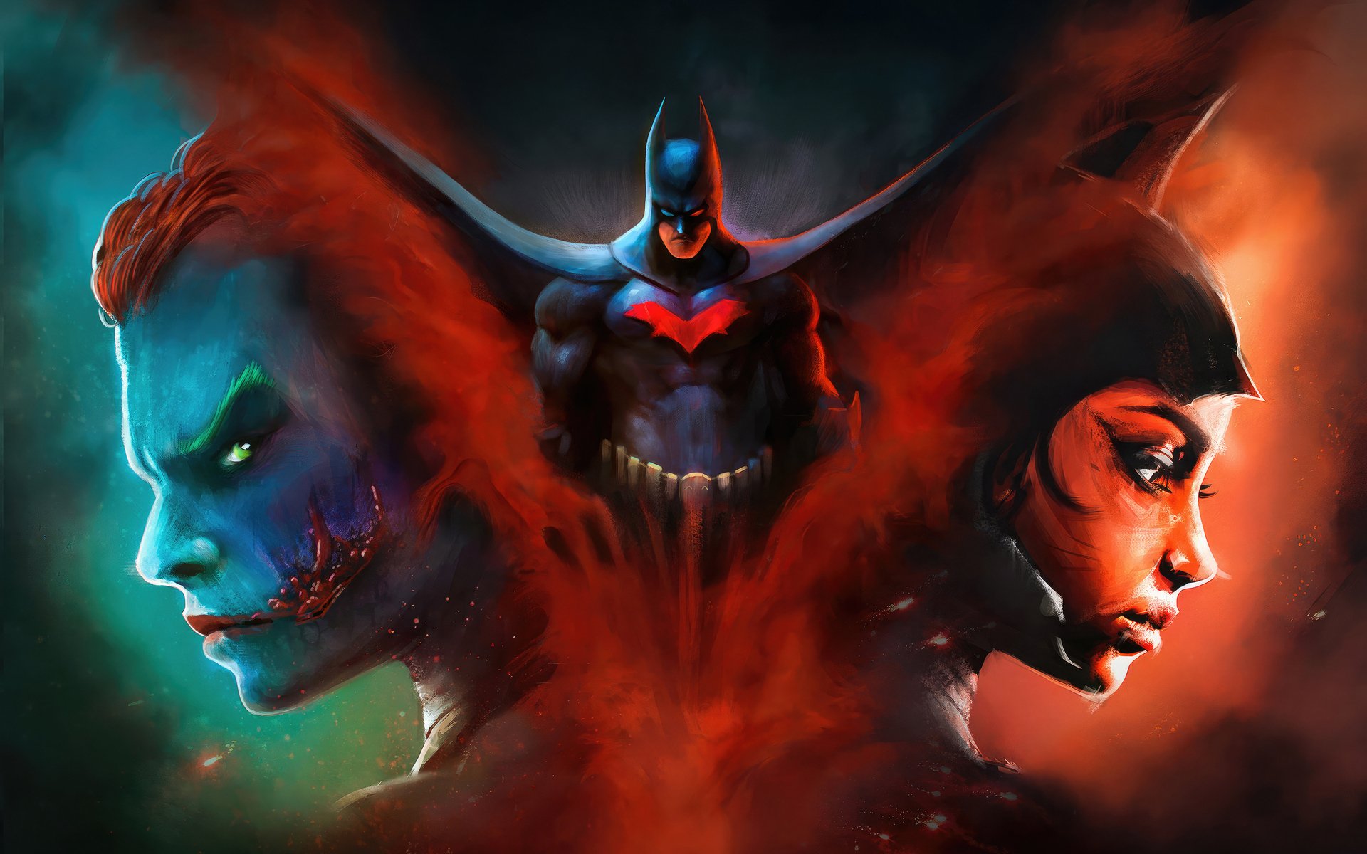 Download Catwoman Joker Comic Batman HD Wallpaper by Alex Castelli