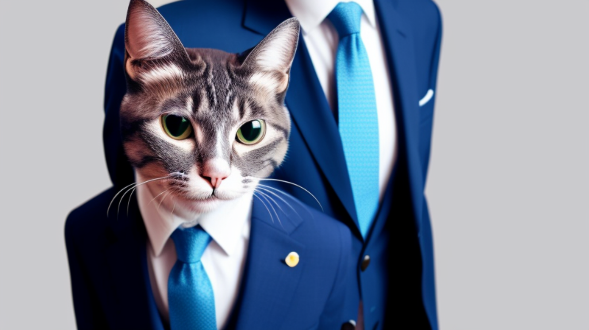 A cat in a suit and tie by Young.Z Hunk