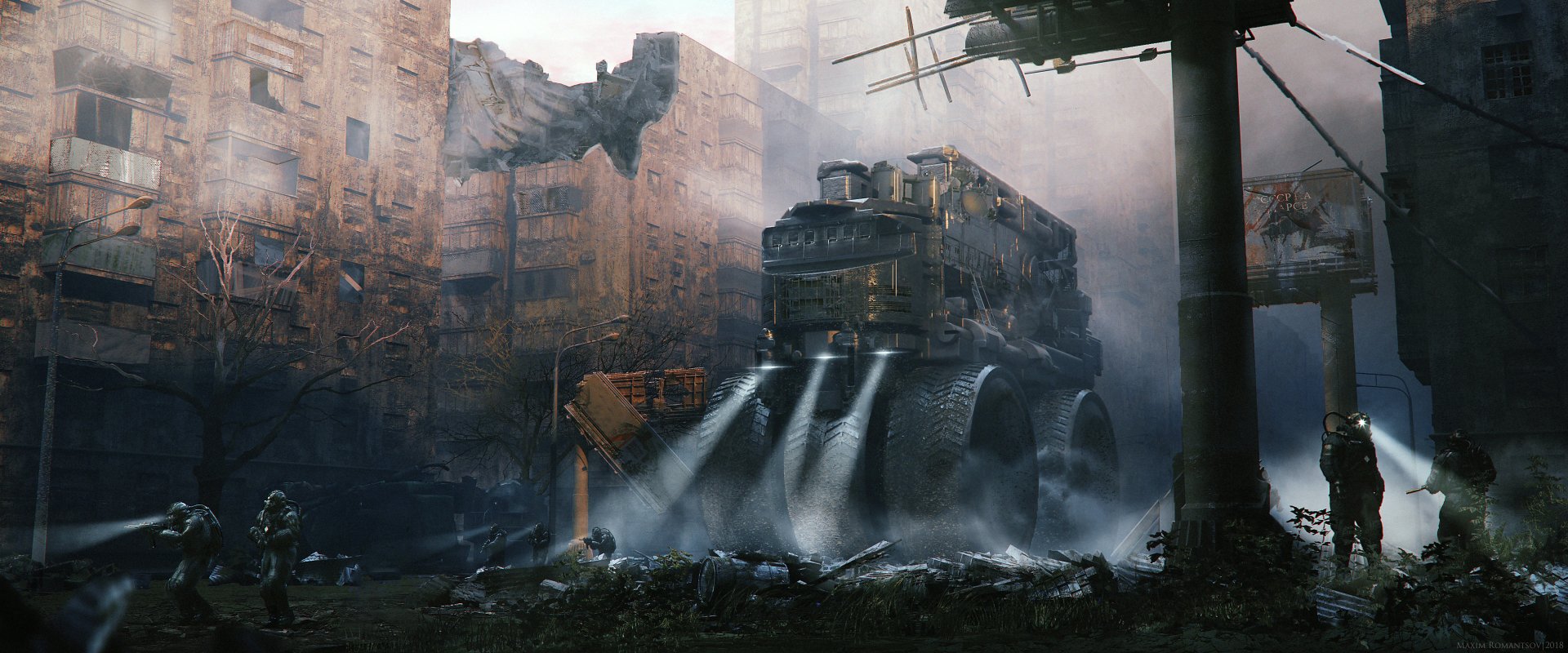 Post-Apocalyptic Titan: Sci-Fi HD Wallpaper of a Dystopian Beast by ...