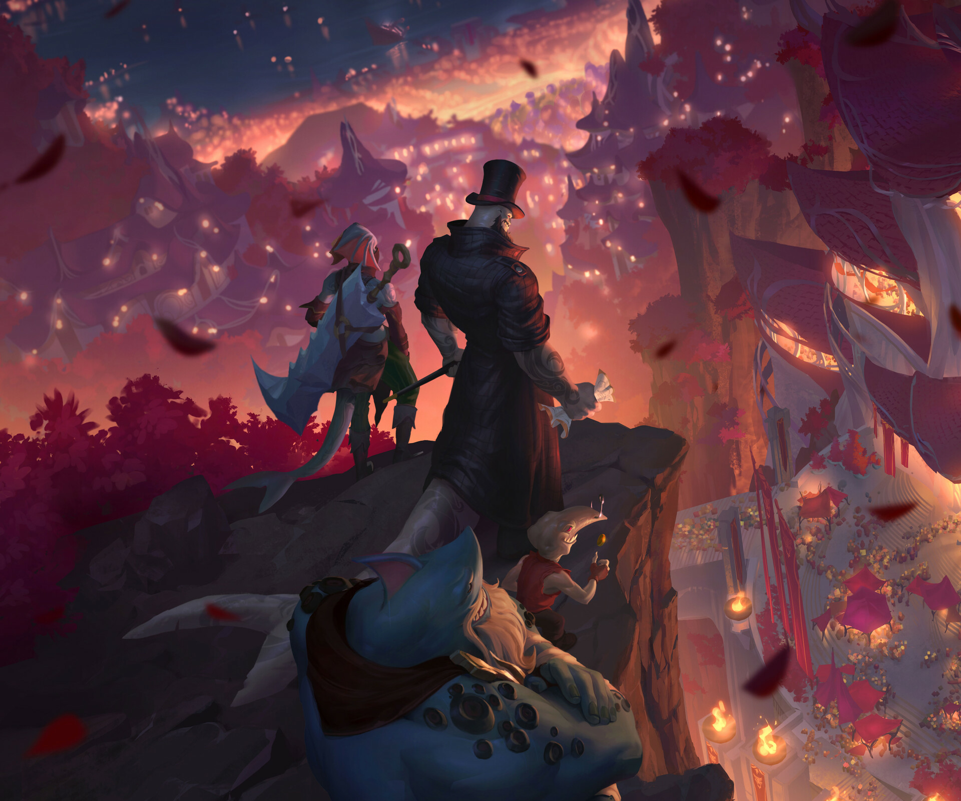 Legends of Runeterra Glory in Navori Main Menu by Davi Lo