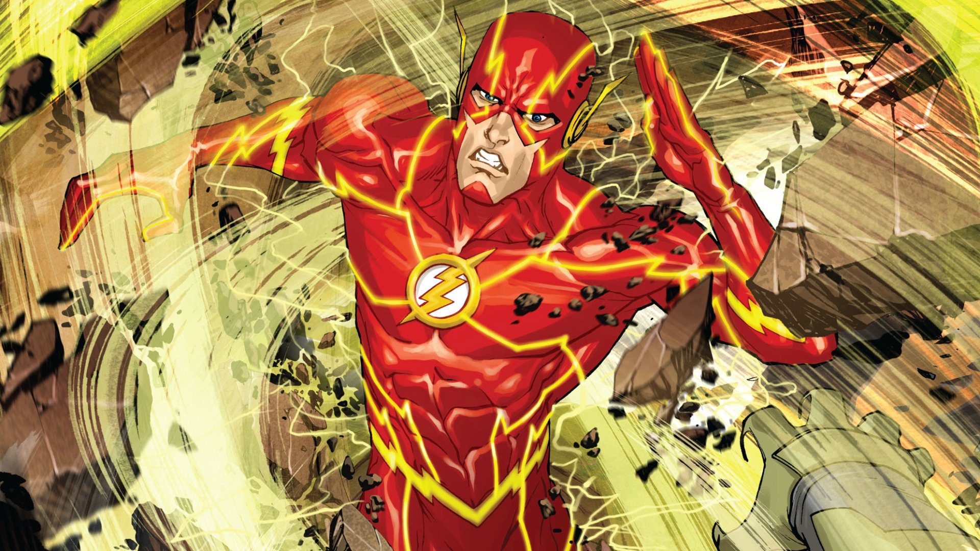 Download Comic Flash HD Wallpaper by Bernard Chang