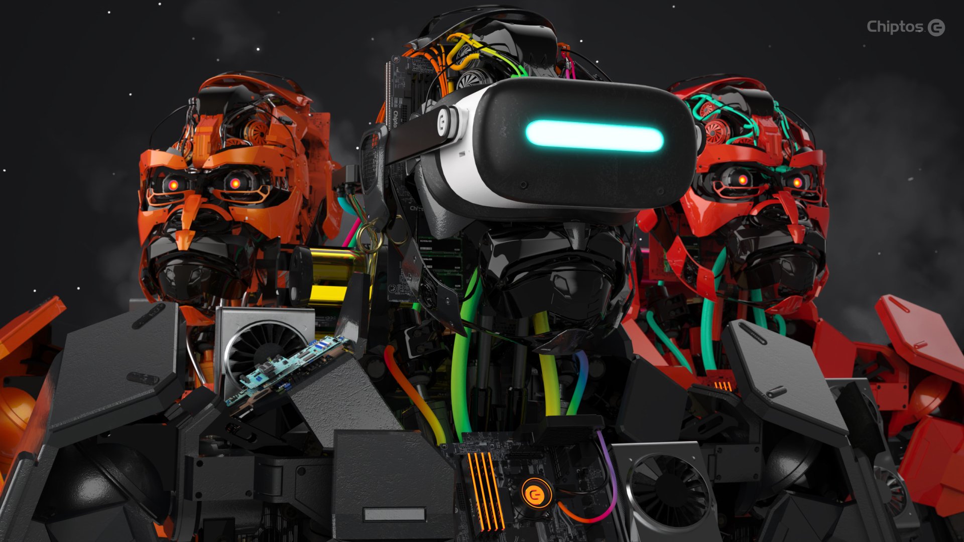 Chiptos X 3D Robot Kong Mecha Gorilla Troop Robot 4K NFT Wallpaper ...