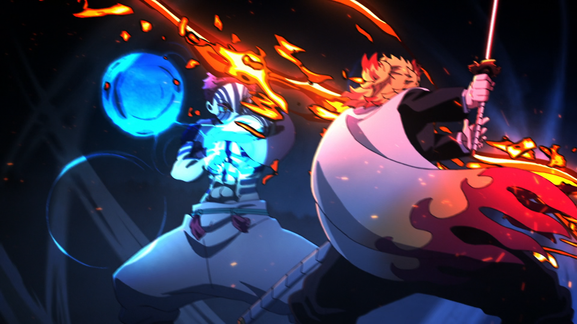 Download Demon Slayer: Kimetsu No Yaiba Kyojuro Rengoku Akaza (Demon ...