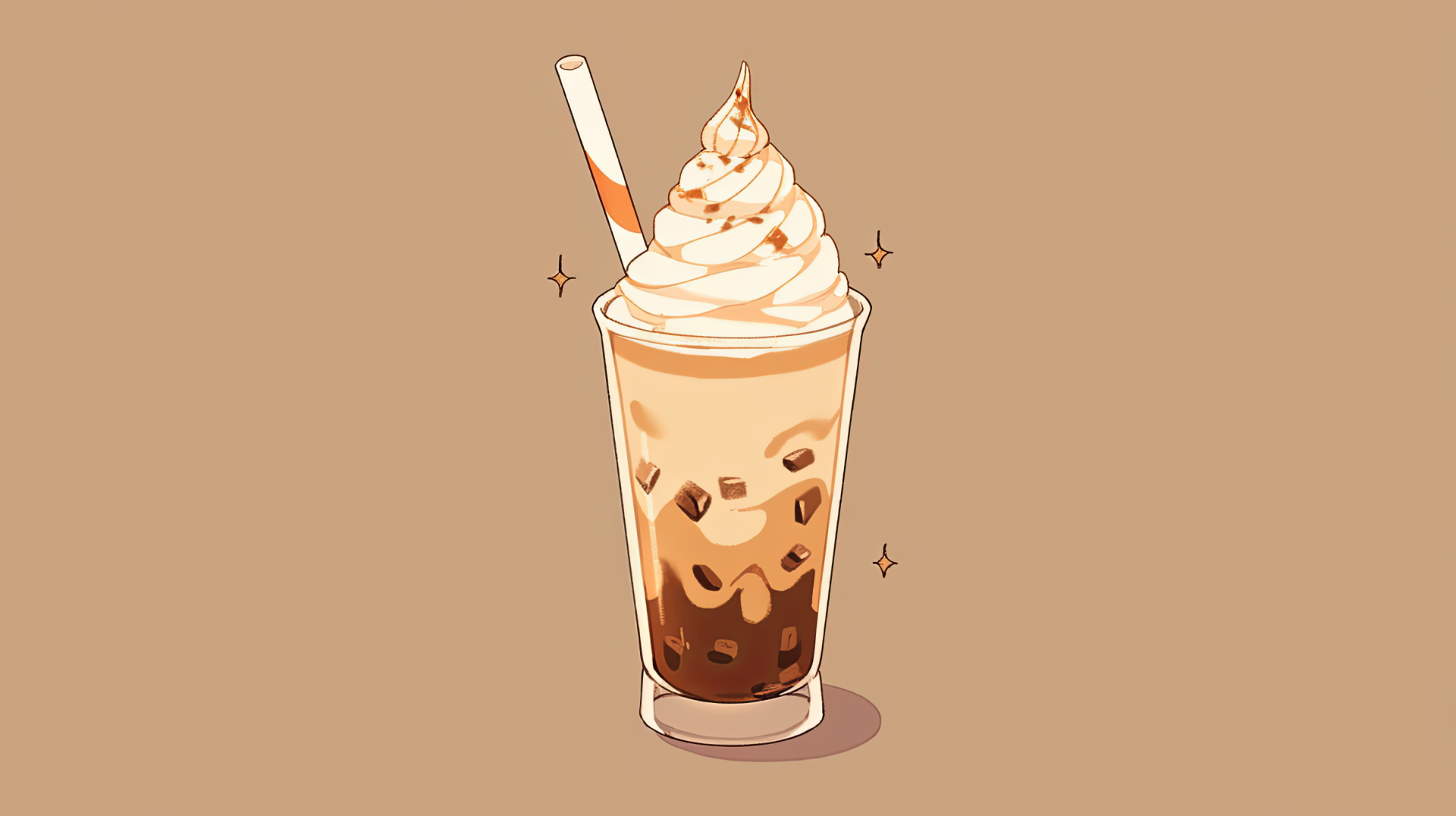 HD Coffee Milkshake Wallpaper - Irresistible Creamy Beverage Background ...