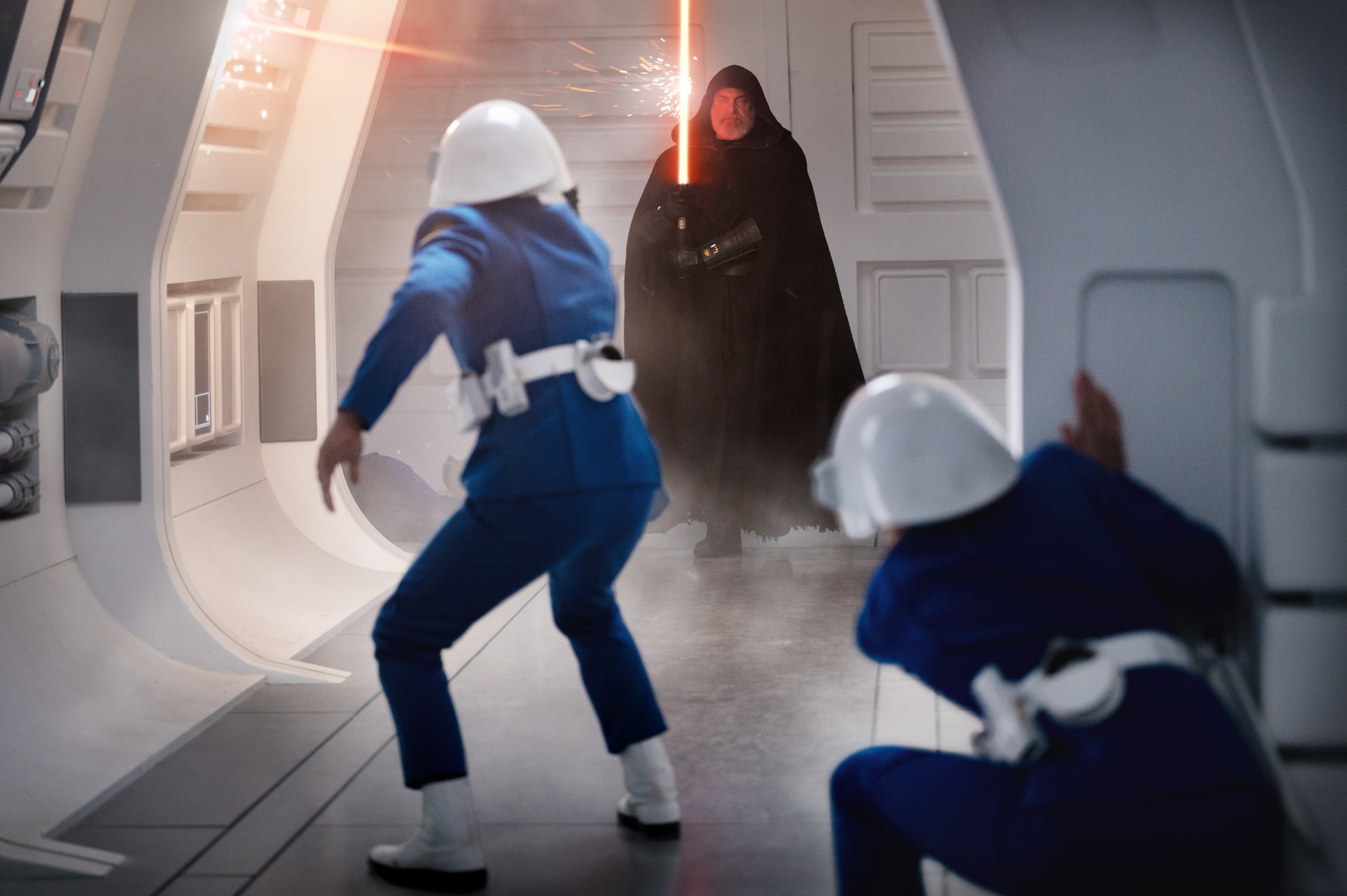 Ahsoka and Baylan Skoll Confrontation HD Wallpaper