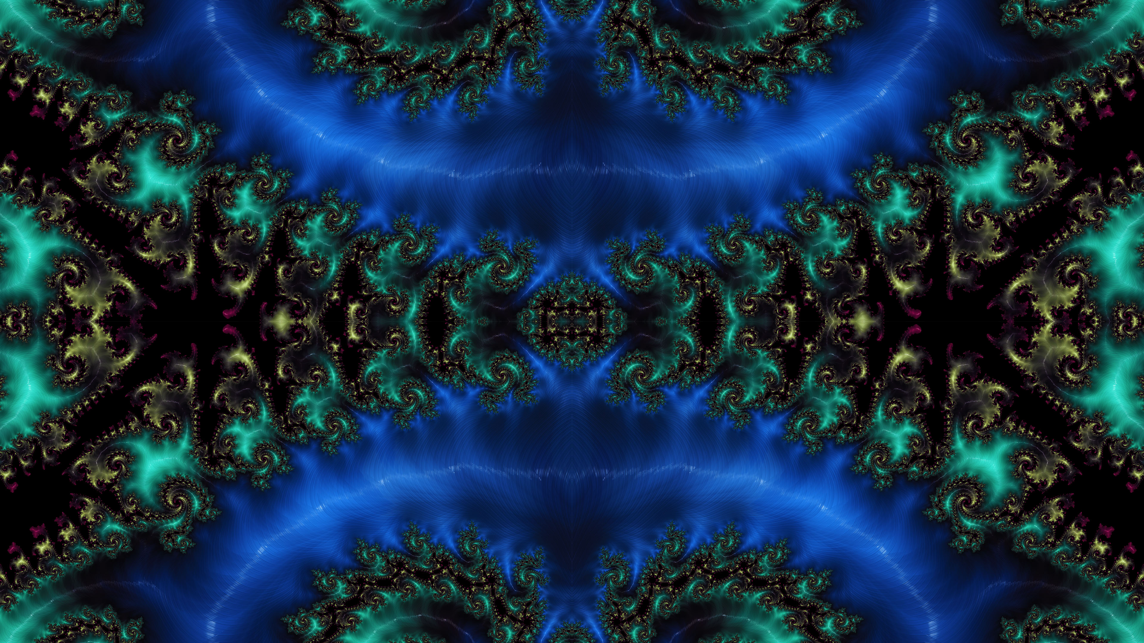 Trippy Psychedelic Fractal Wallpaper by Dr-Pen