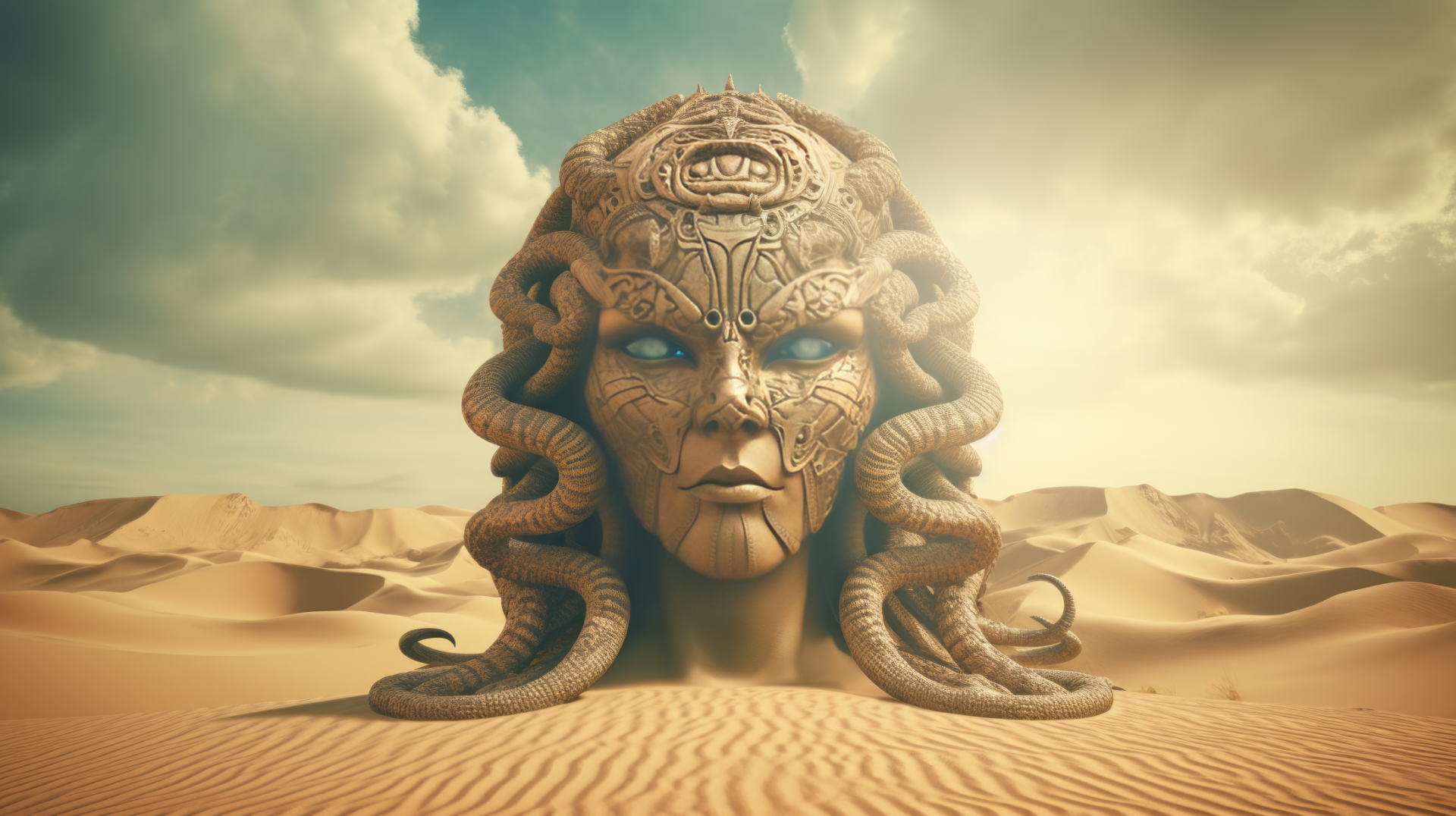 Medusa Desert Majesty HD Wallpaper | 2184x1224 | Wallpaper Abyss