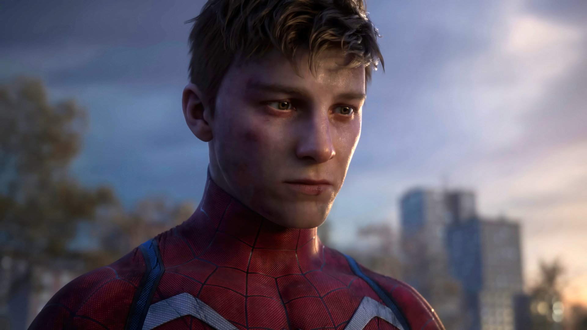 Marvel's Spider-Man 2 HD Wallpaper – Intense Hero Gaze