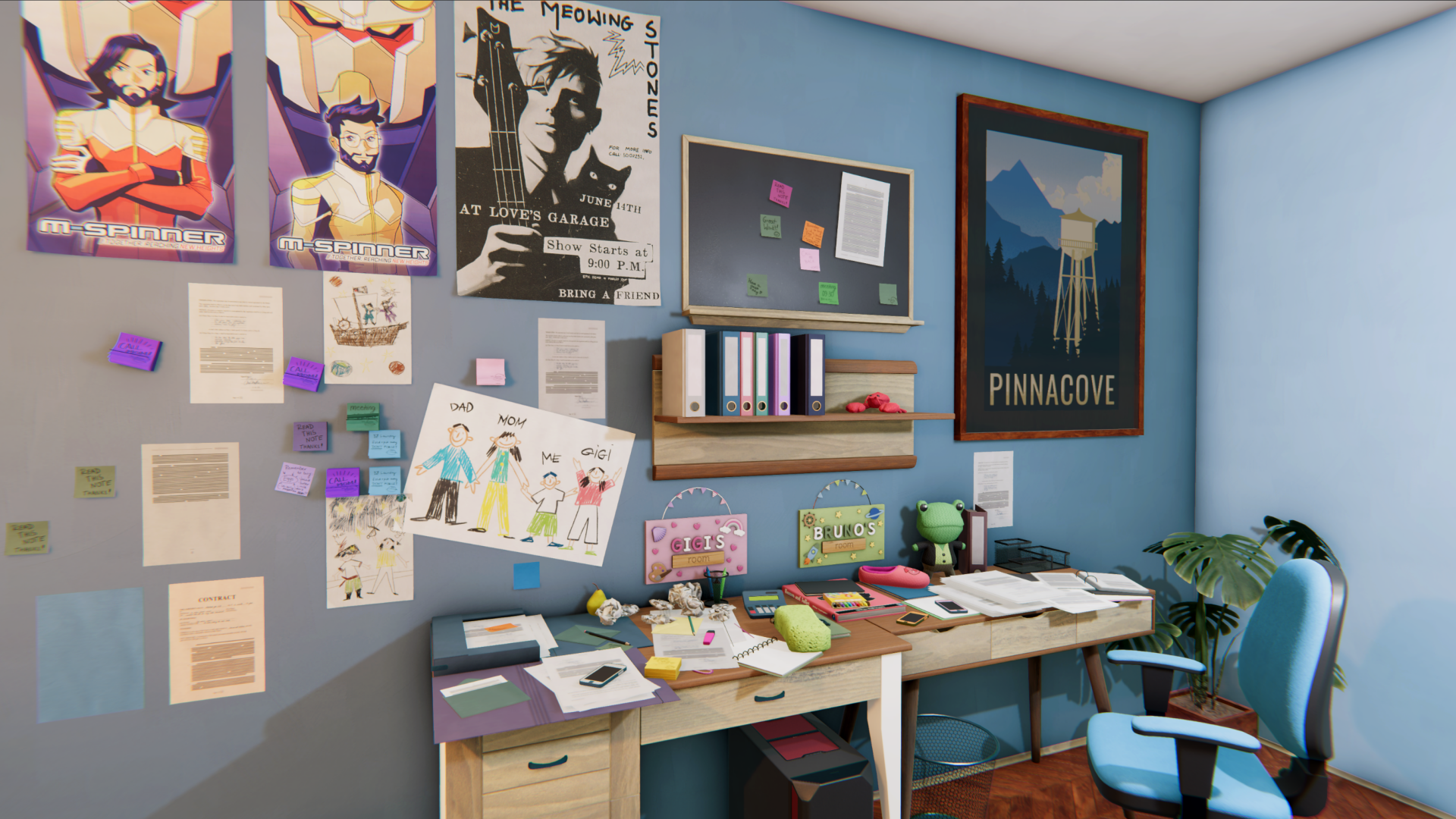 House Flipper 2 Game Office Setup HD Wallpaper