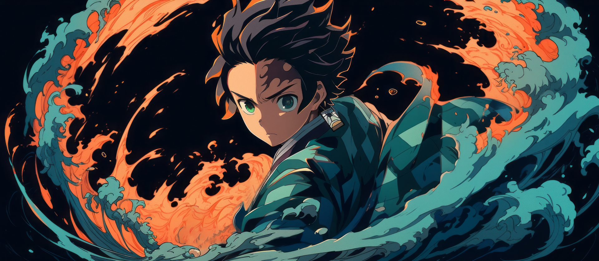Tanjiro Kamado Confident in Demon Slayer Wallpaper by patrika