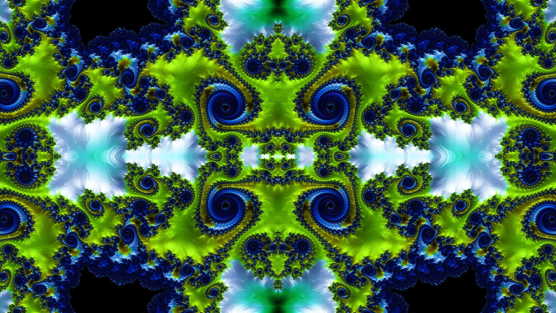 Trippy Psychedelic Fractal Wallpaper by Dr-Pen