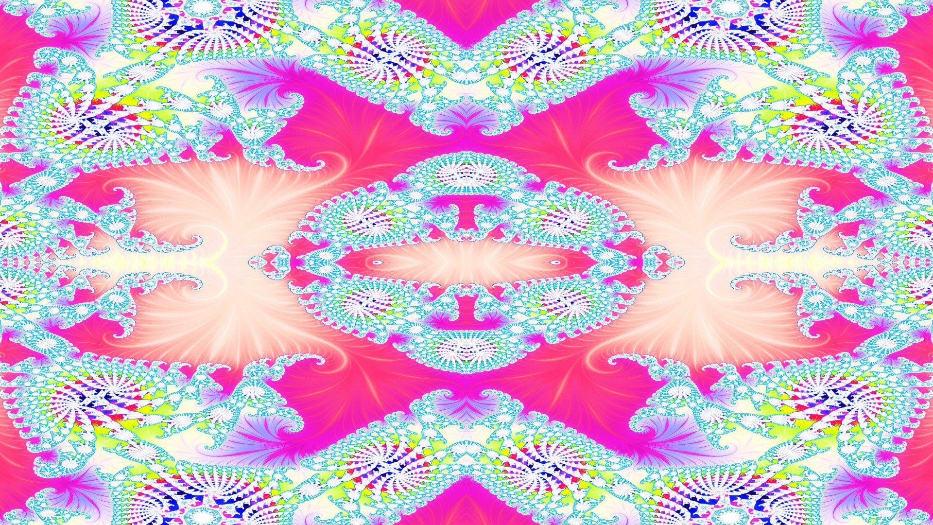 Trippy Psychedelic Fractal Wallpaper by Dr-Pen