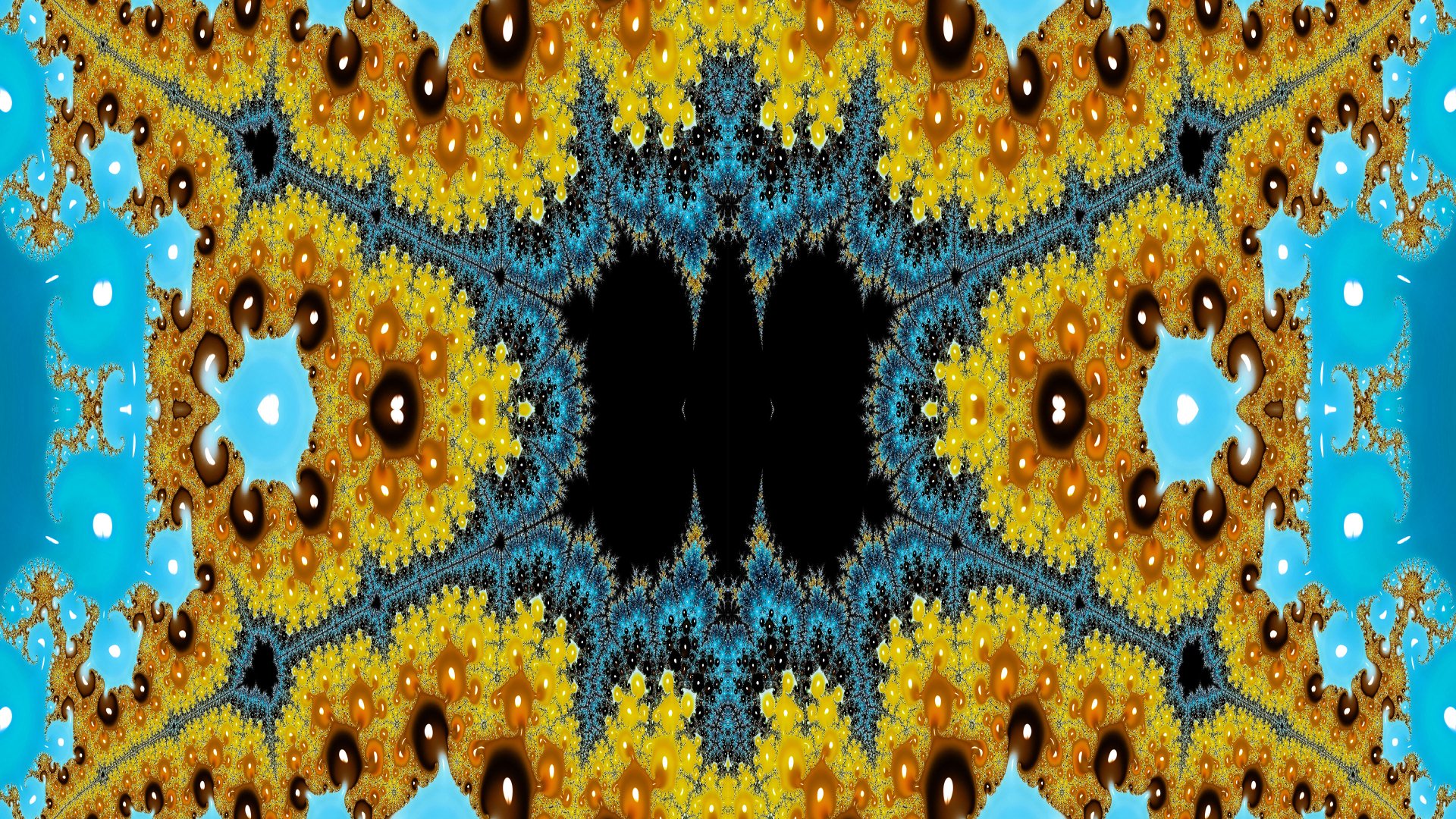 Trippy Psychedelic Fractal Wallpaper by Dr-Pen