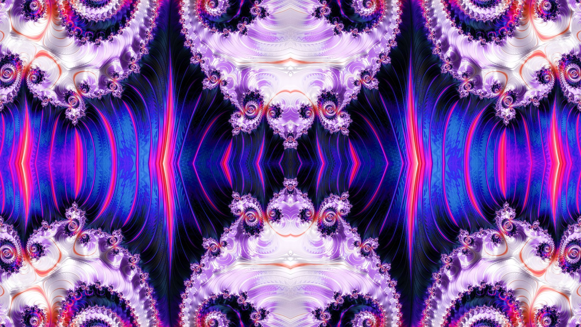 Trippy Psychedelic Fractal Wallpaper by Dr-Pen