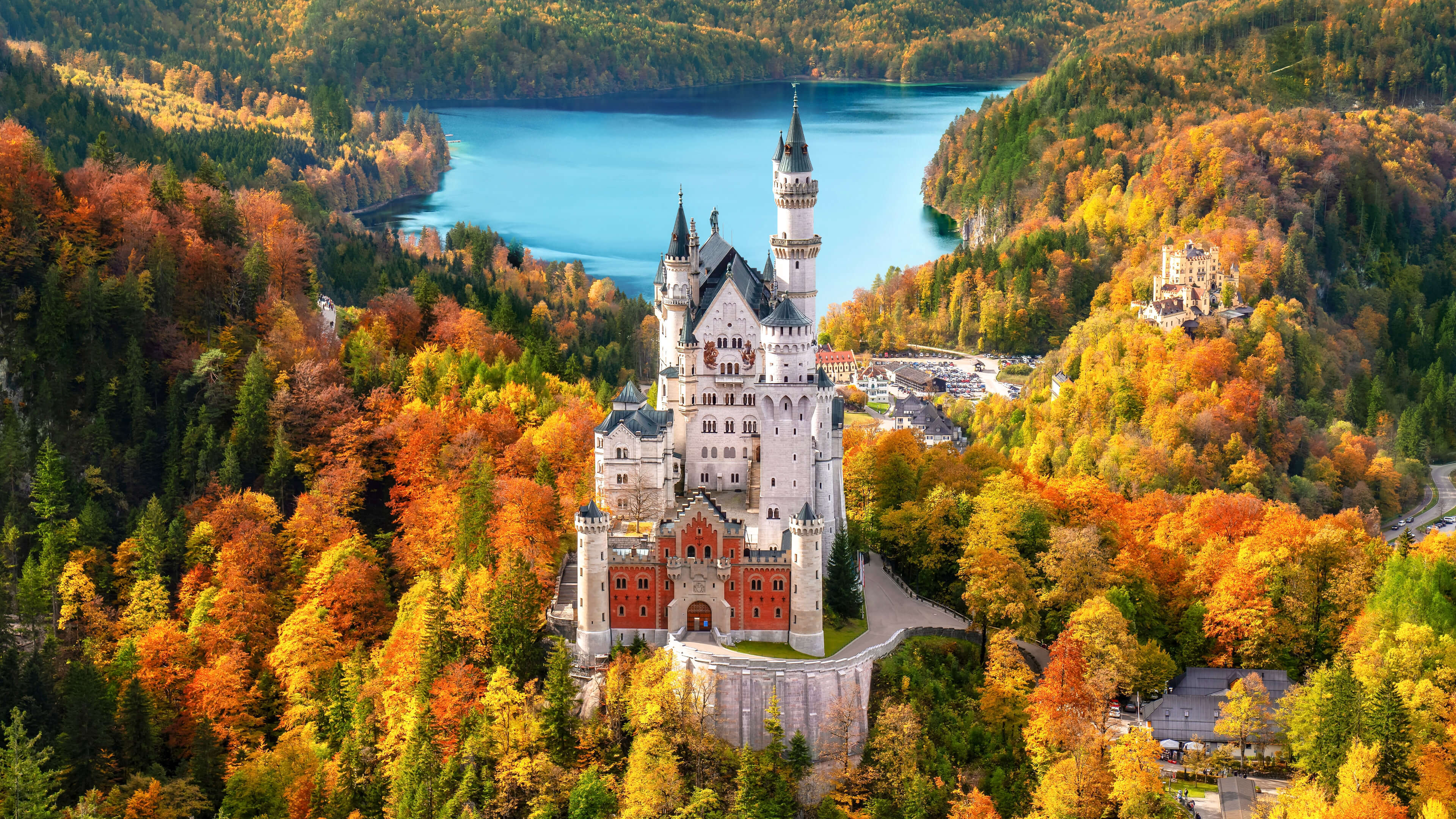 Neuschwanstein Castle 4K Ultra HD Majestic Man Made Fairy Tale