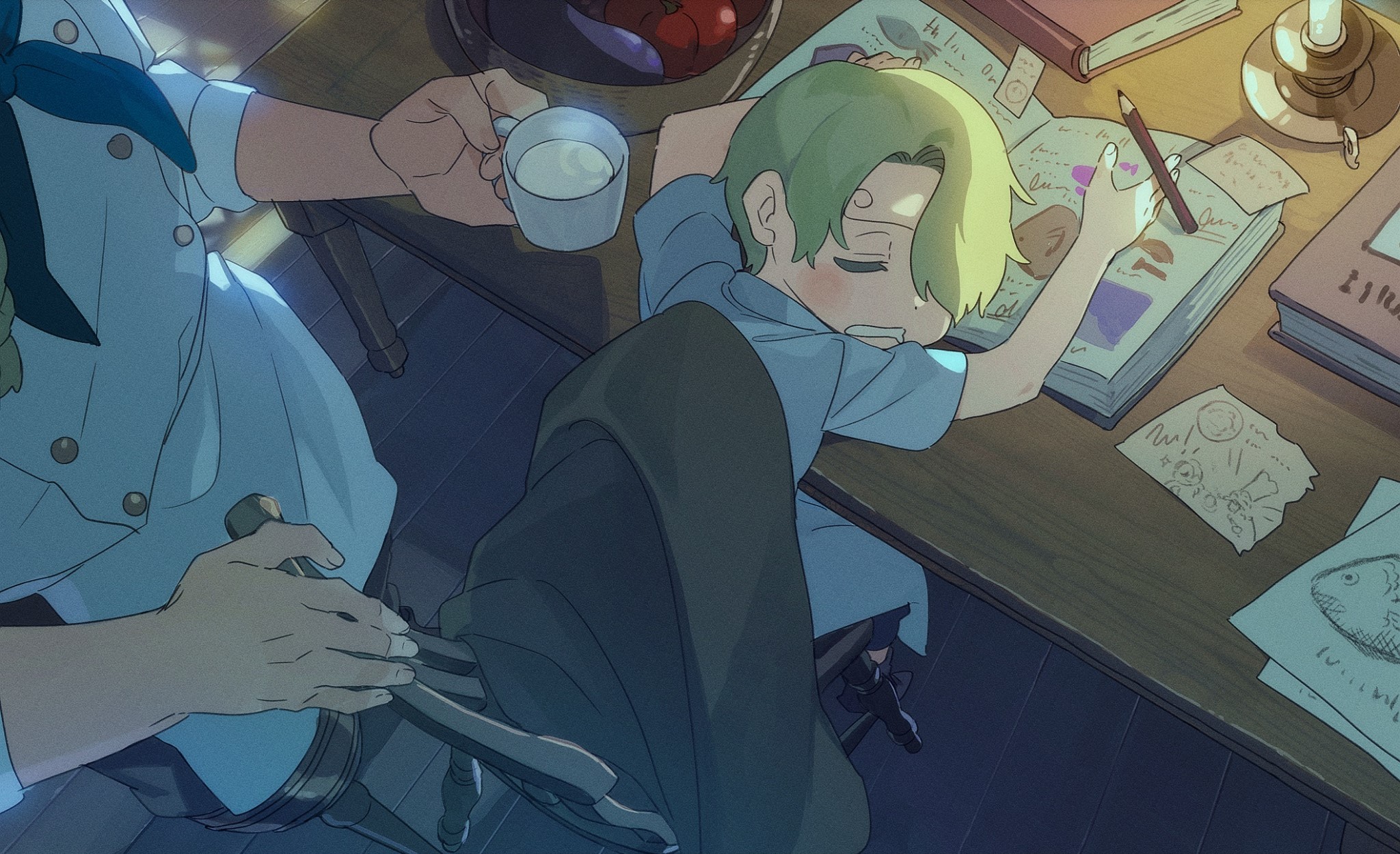 Sanji’s Dreamy Night – HD One Piece Anime Wallpaper