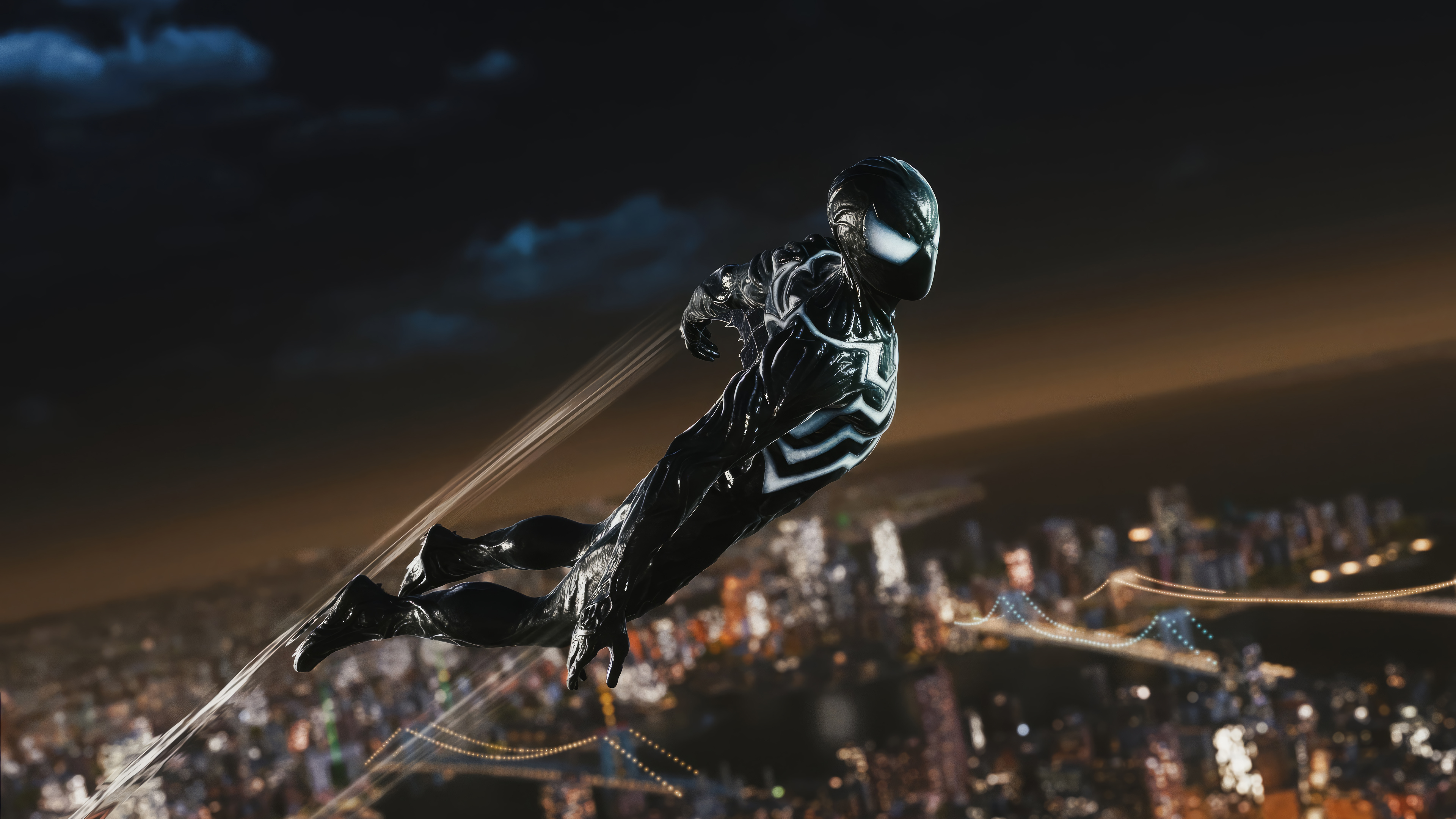 Marvel's Spider-Man 2 Game HD Wallpaper | Spider-Man Action Swing