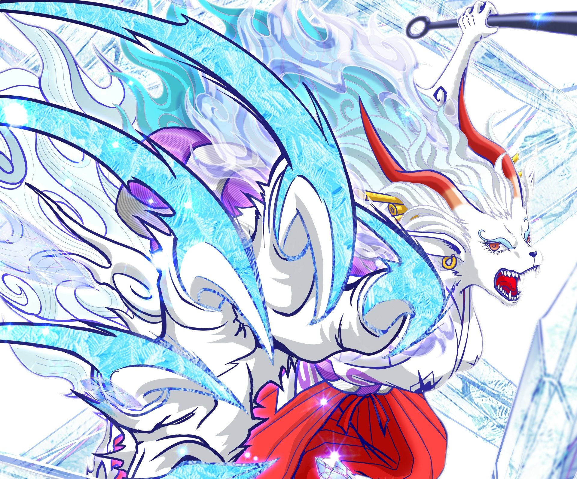 Yamato One Piece 4K Ultra HD Anime Wallpaper – Epic Ocean Warrior by Futaba