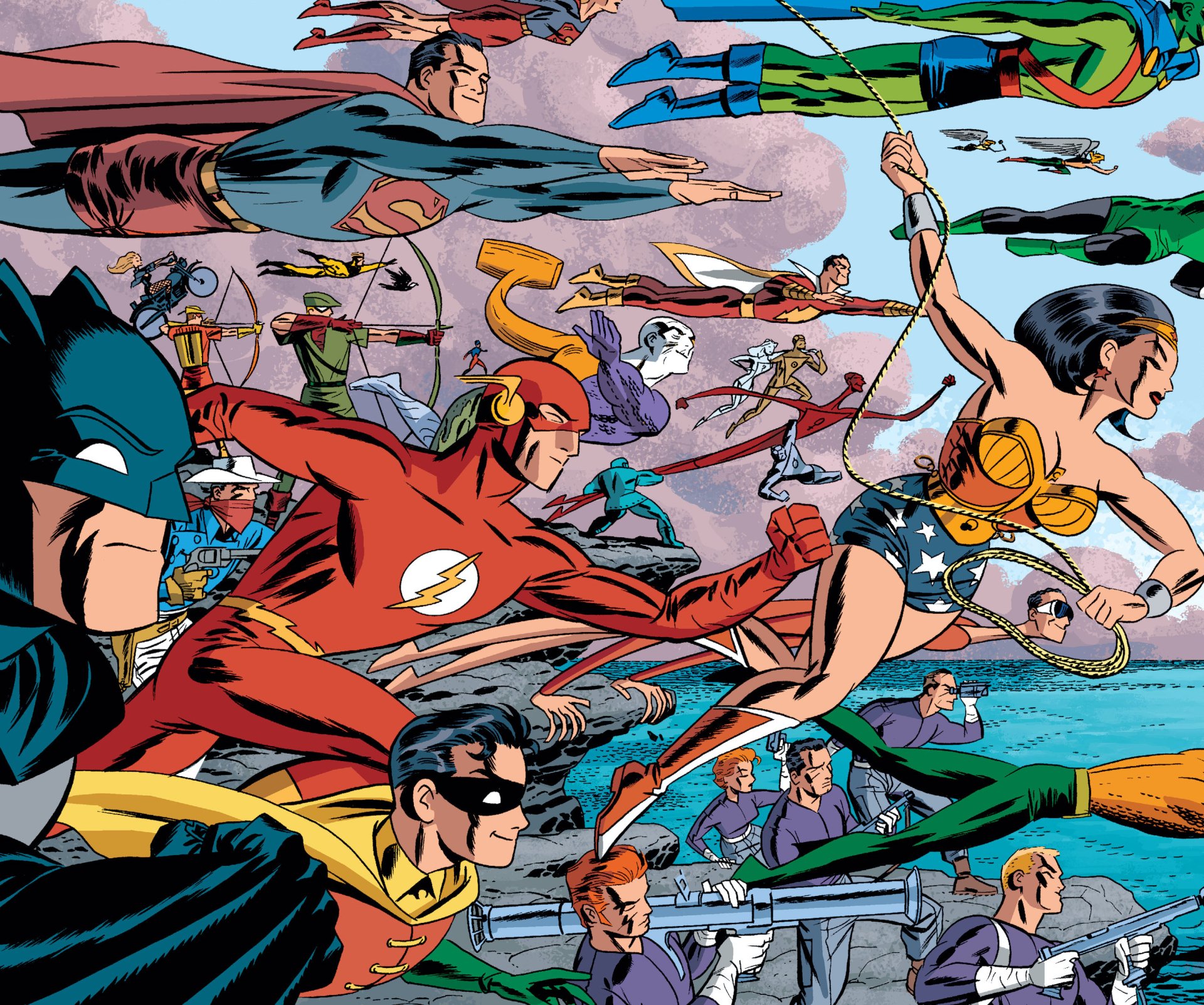 Download Comic DC: The New Frontier HD Wallpaper by Darwyn Cooke