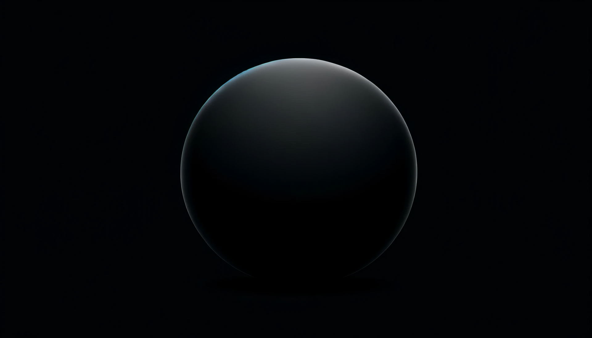 Minimalist Black Sphere HD Wallpaper by robokoboto
