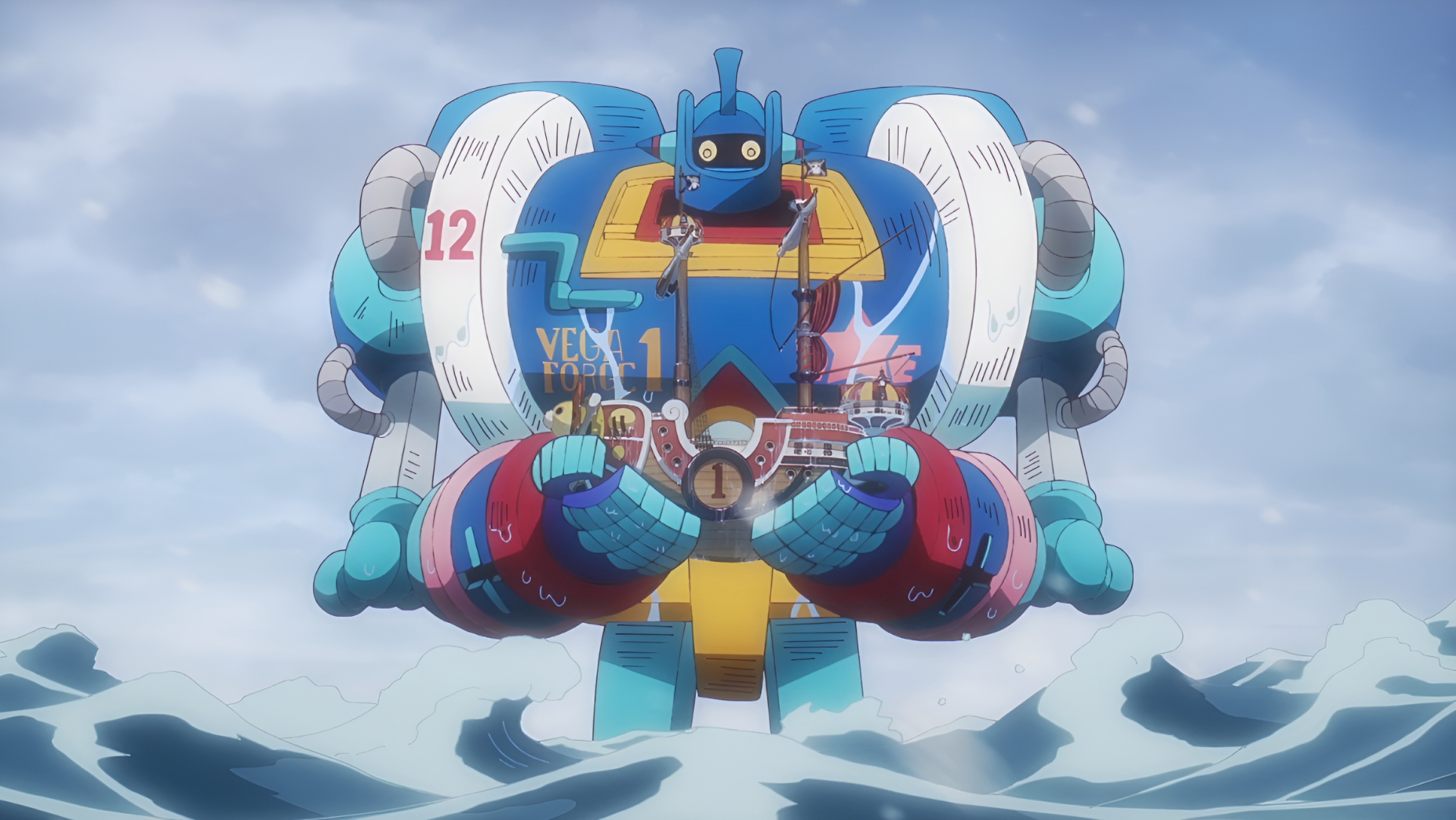 One Piece HD Wallpaper — Ocean Mech Sentinel | 2400x1351 | Wallpaper Abyss