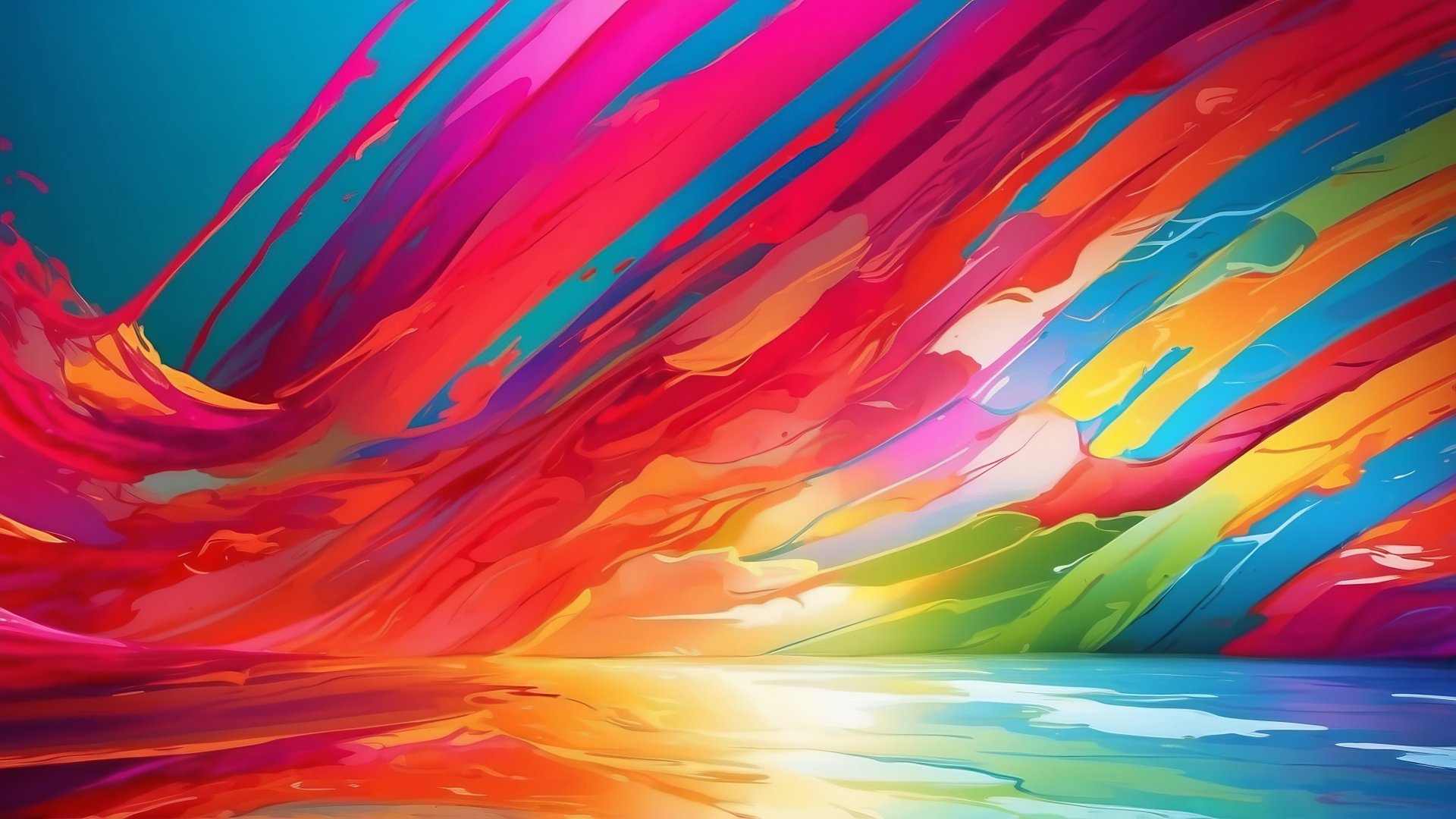Colorful Abstract Art HD Wallpaper by QuantumCurator