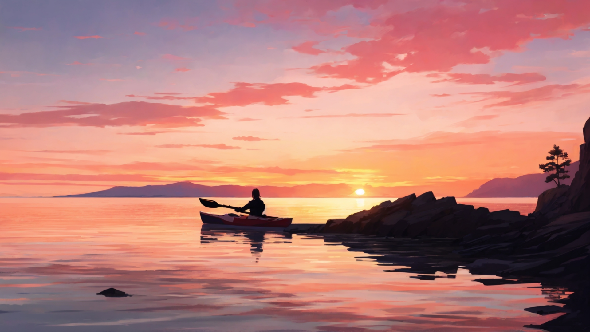 Sunset Sea by AnimeHead