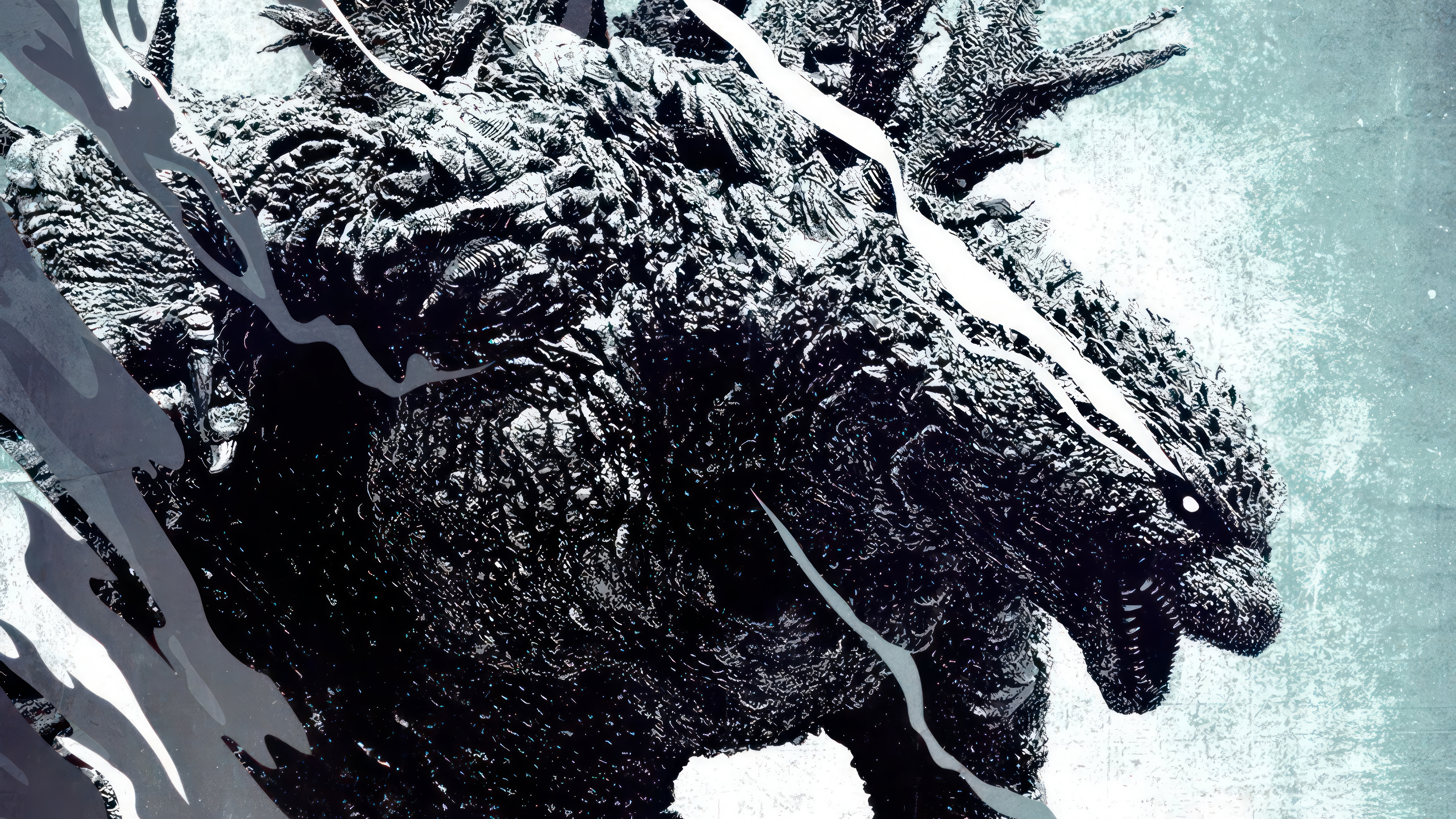 Godzilla Epic HD Wallpaper - Mighty Kaiju Dominance by TextlessPoster