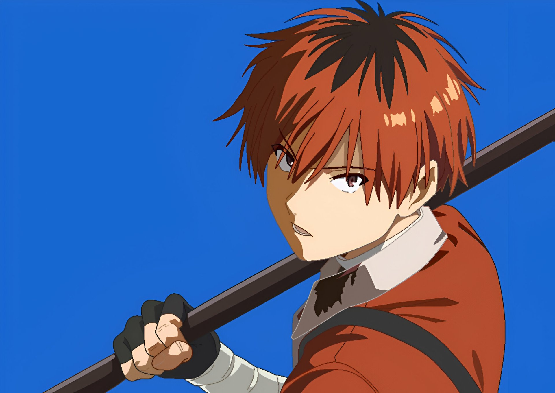 Stark from Frieren: Beyond Journey's End - Vibrant Anime HD Wallpaper by 山勝