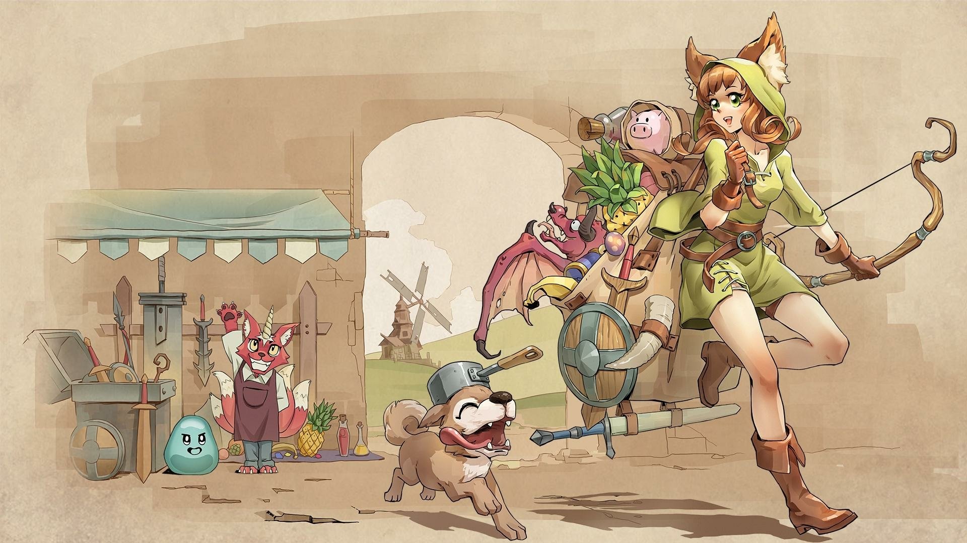 Fantasy Adventure Backpack Battles HD Wallpaper