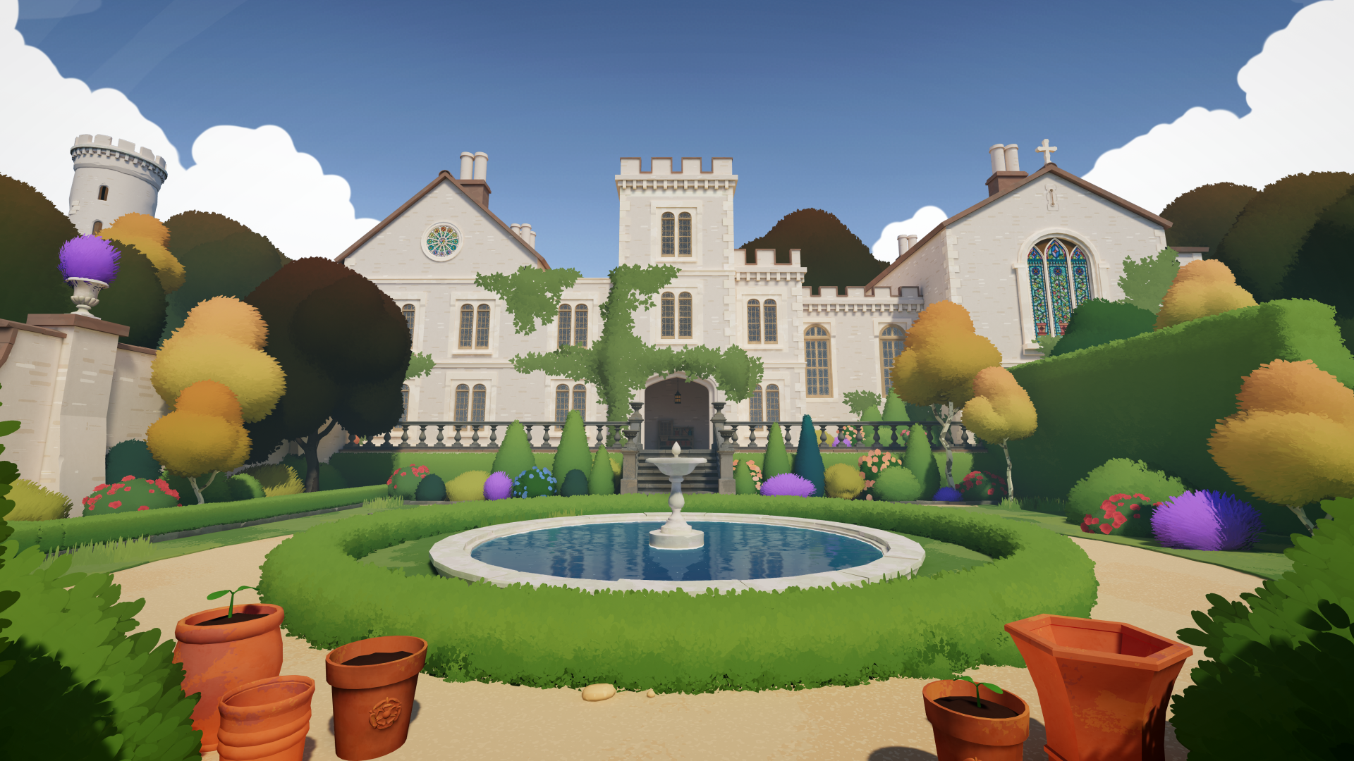 Botany Manor Video Game HD Wallpaper | Idyllic Garden Estate Desktop ...