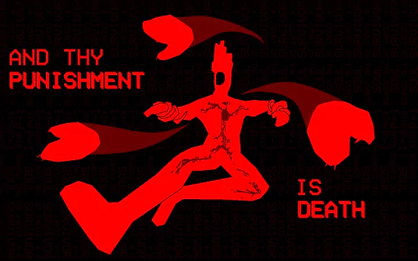 ULTRAKILL Game HD Wallpaper - Intense Red Aesthetic Battle Scene