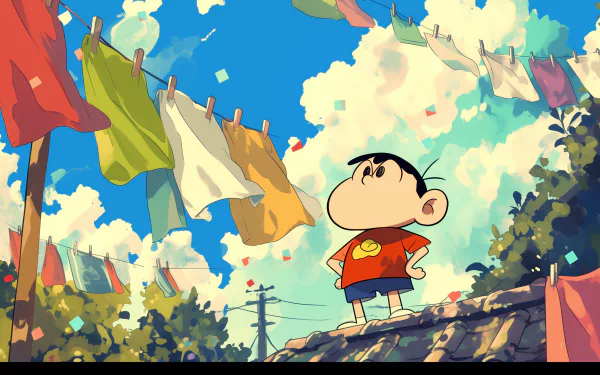 Crayon Shin-chan: Captivating 4K Ultra HD Wallpaper by robokoboto