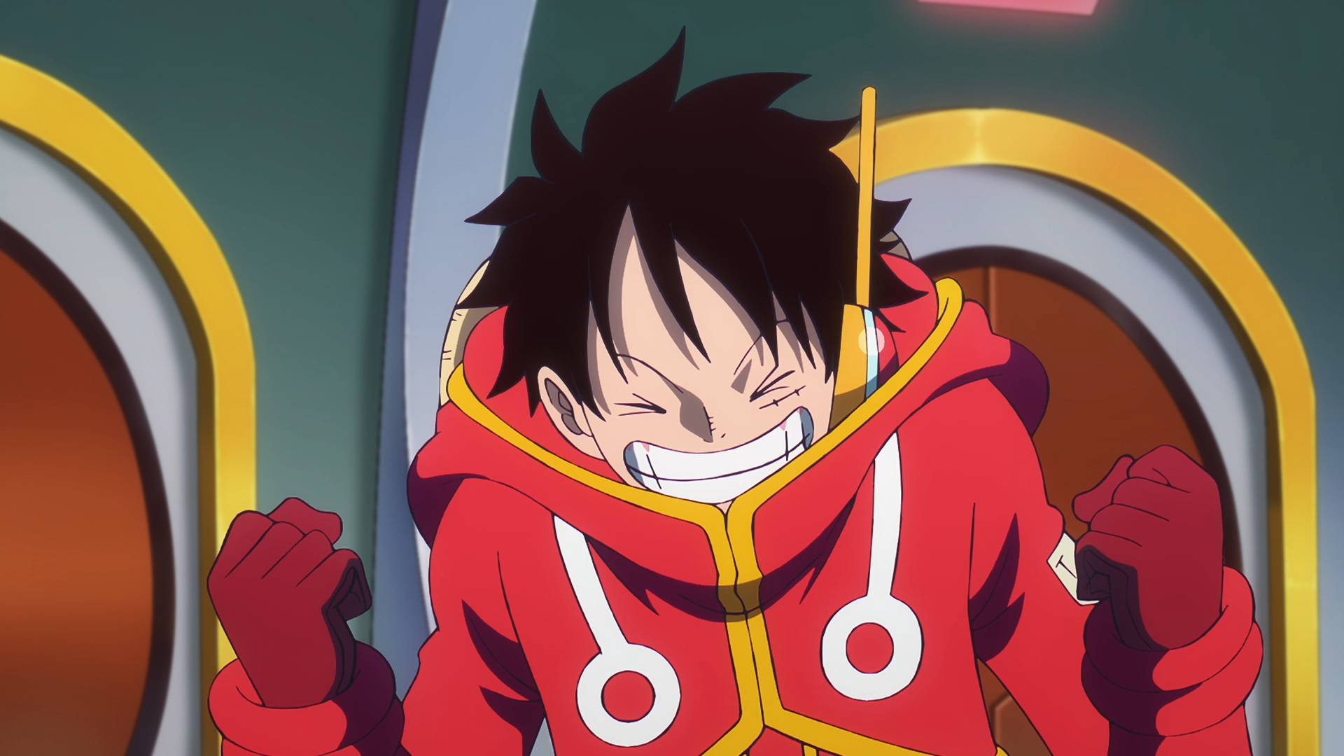 One Piece HD: Energetic Monkey D. Luffy Anime Wallpaper