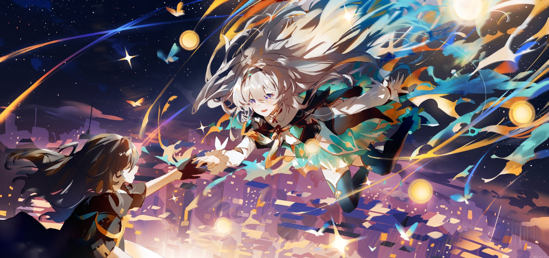 Stelle & Firefly Unite: Honkai Star Rail 4K Ultra HD Girl Wallpaper by ...