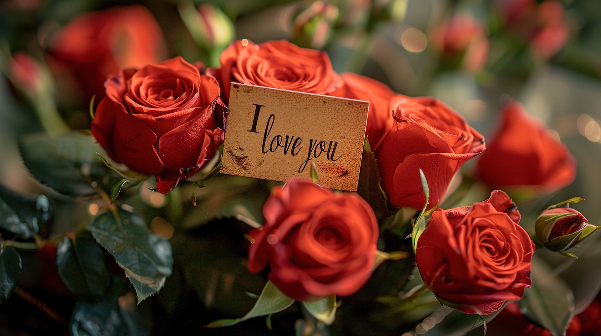 A bouquet of red roses representing love by Samantha999